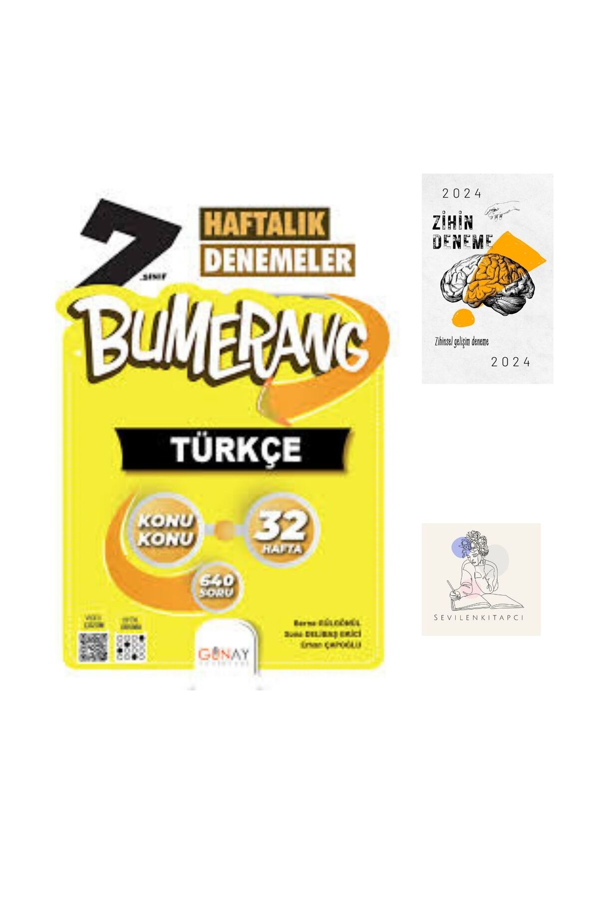 Günay Yayınları GÜNAY 7.SINIF BUMERANG TÜRKÇE DENEME+ZİHİN DENEME ...