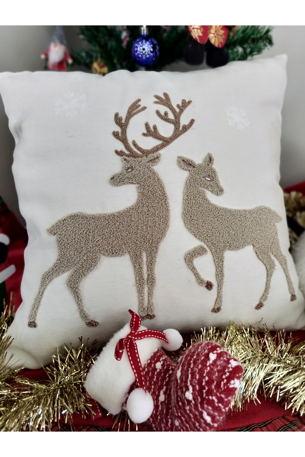 Melina Home Deco Yılbaşı Özel Tasarım Punch Işlemeli Rengarenk ...