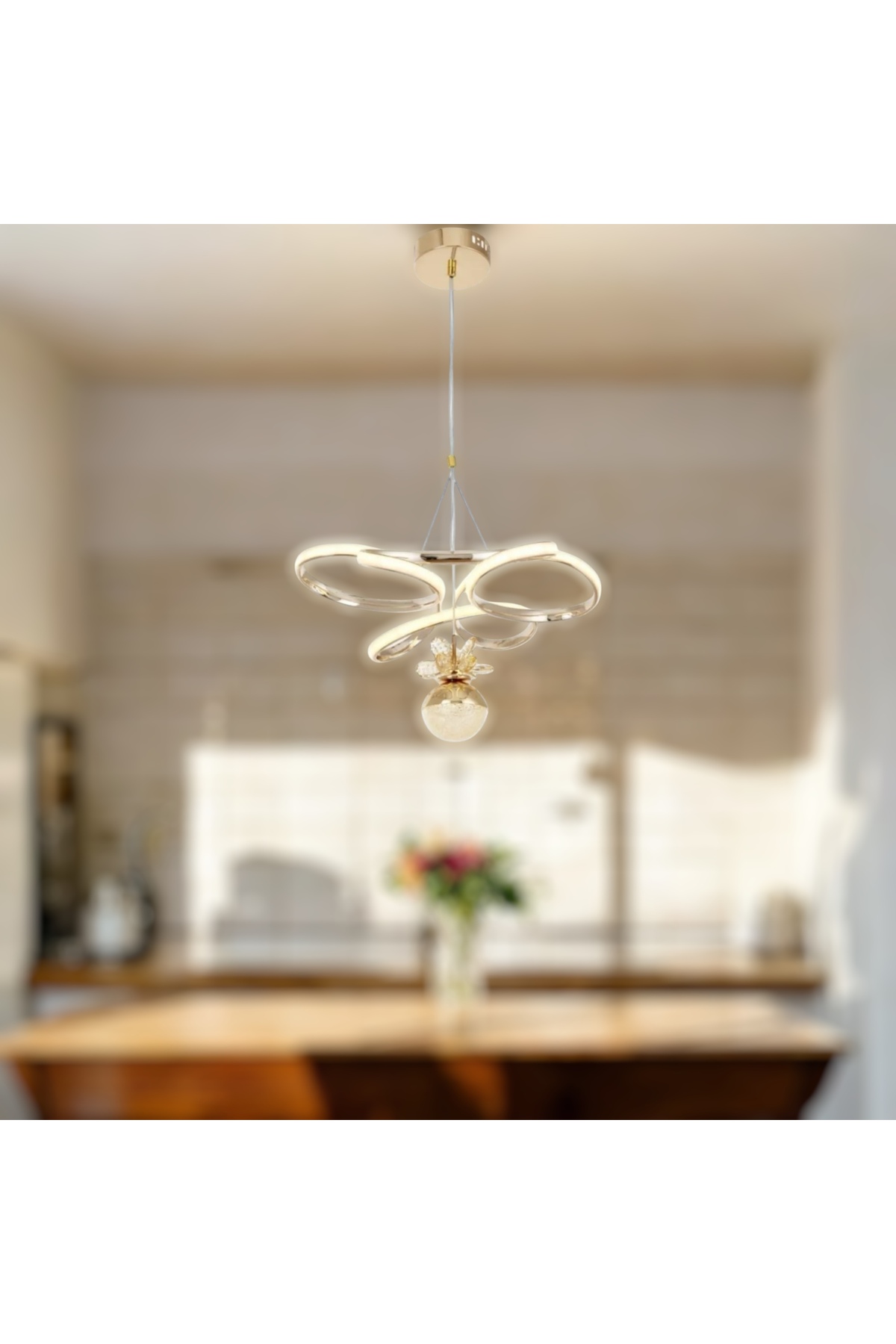 Avize Alpha Sarı 3 Renk Toplu Sarkıt Led Avize Fiyatı, Yorumları - Trendyol
