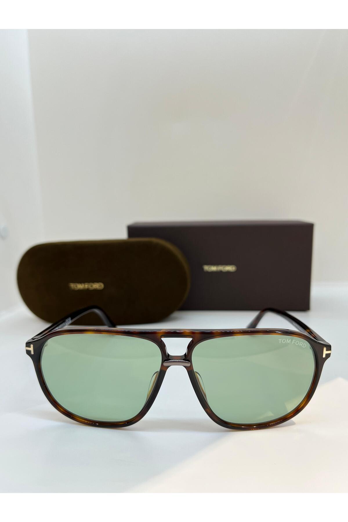 Tom Ford Bruce TF1026 54N Yeşil Camla Kemik Damla Unisex Güneş Gözlüğü ...