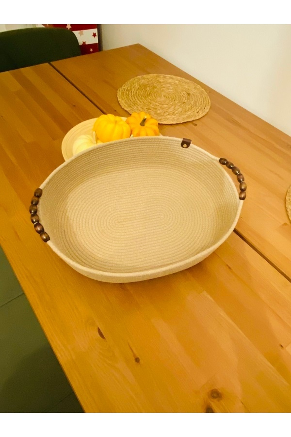 S Concept 40cm Jüt Hasır Sepet, Dekoratif, Düzenleyici, Hasır Pamuk ...