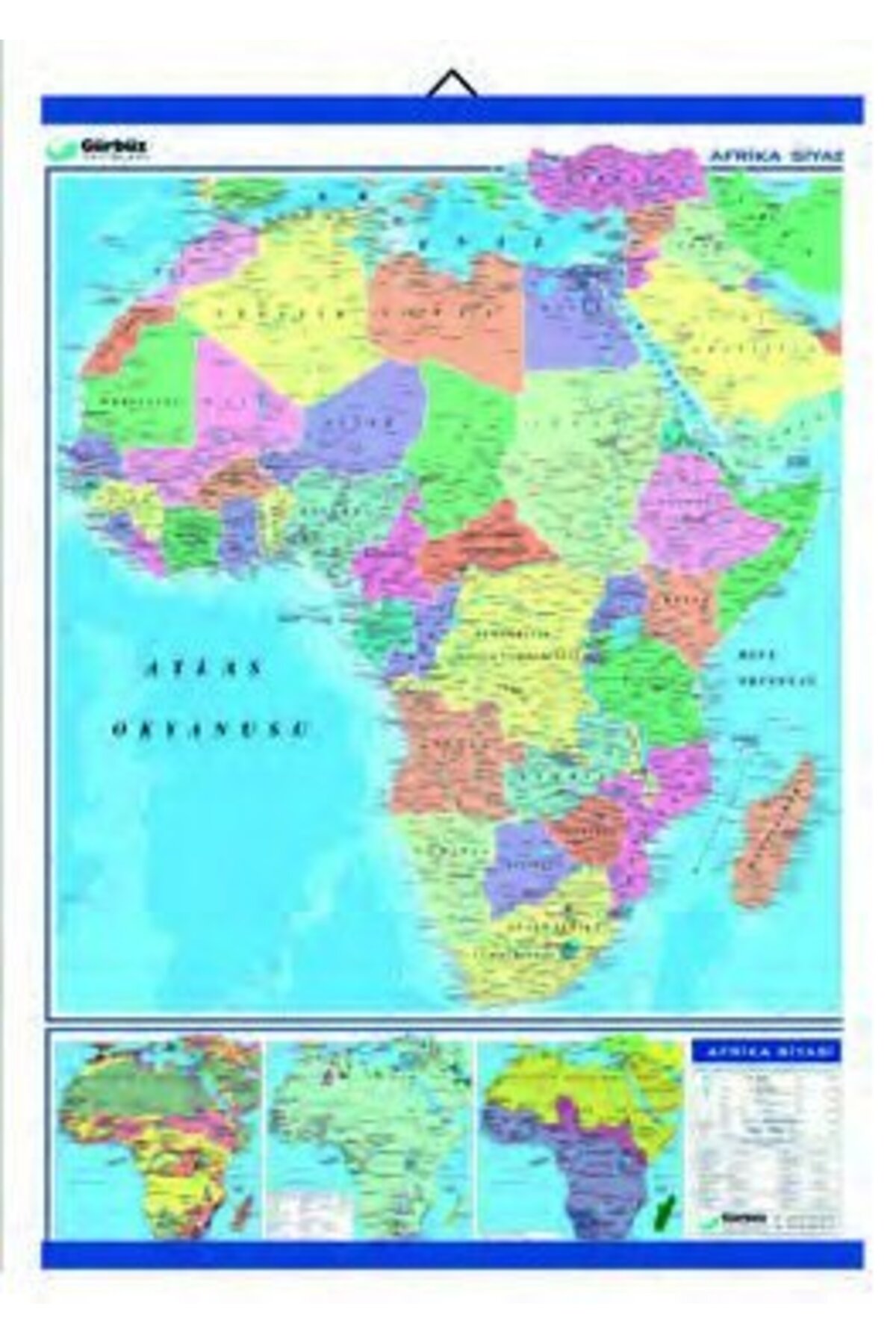 Edulab African Political Map (Coated)- Trendyol