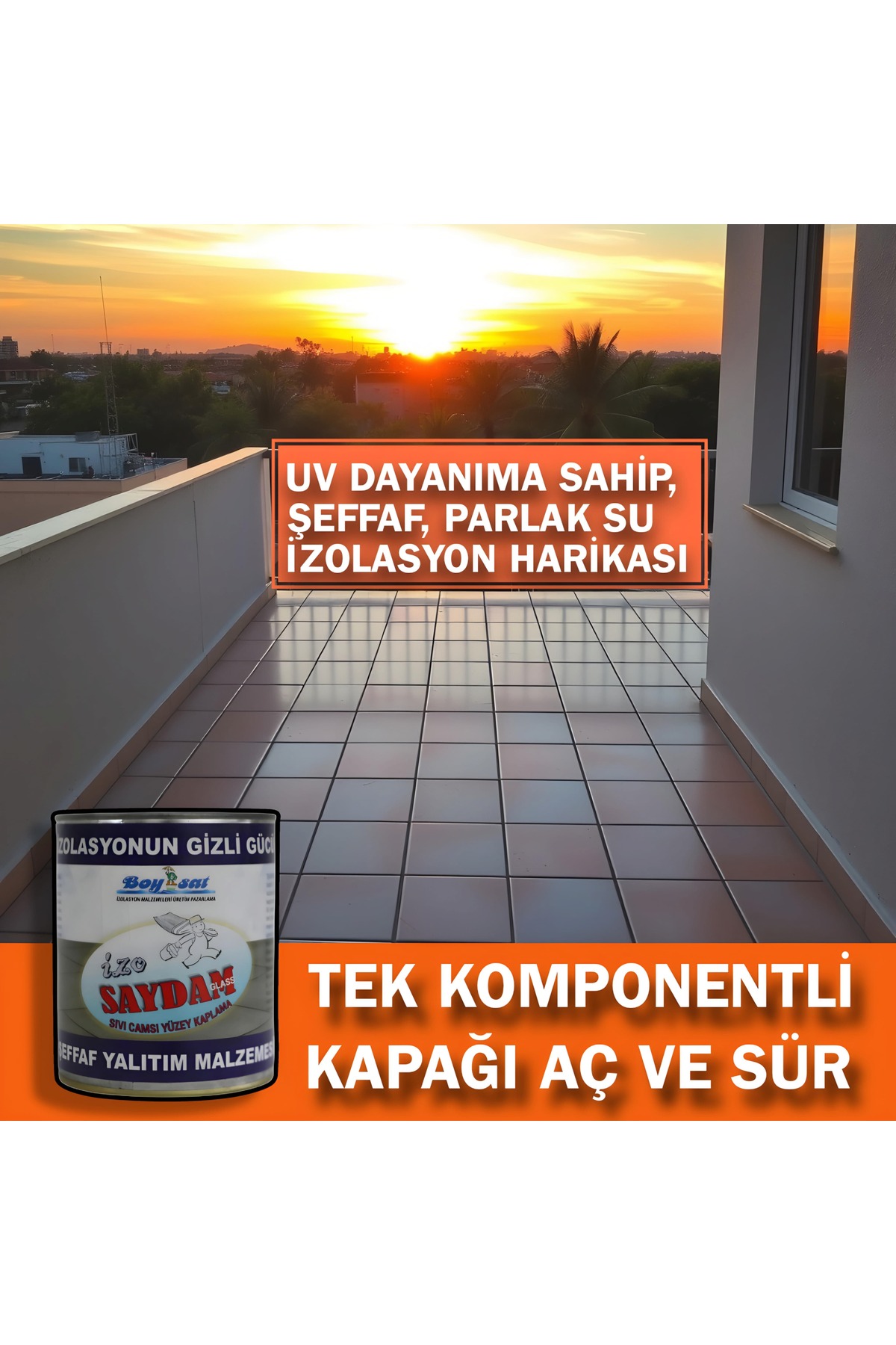 Boysat Sıvı Cam Izo Saydam Glass Seramik Karo Mermer Şeffaf Yalıtım 2 ...