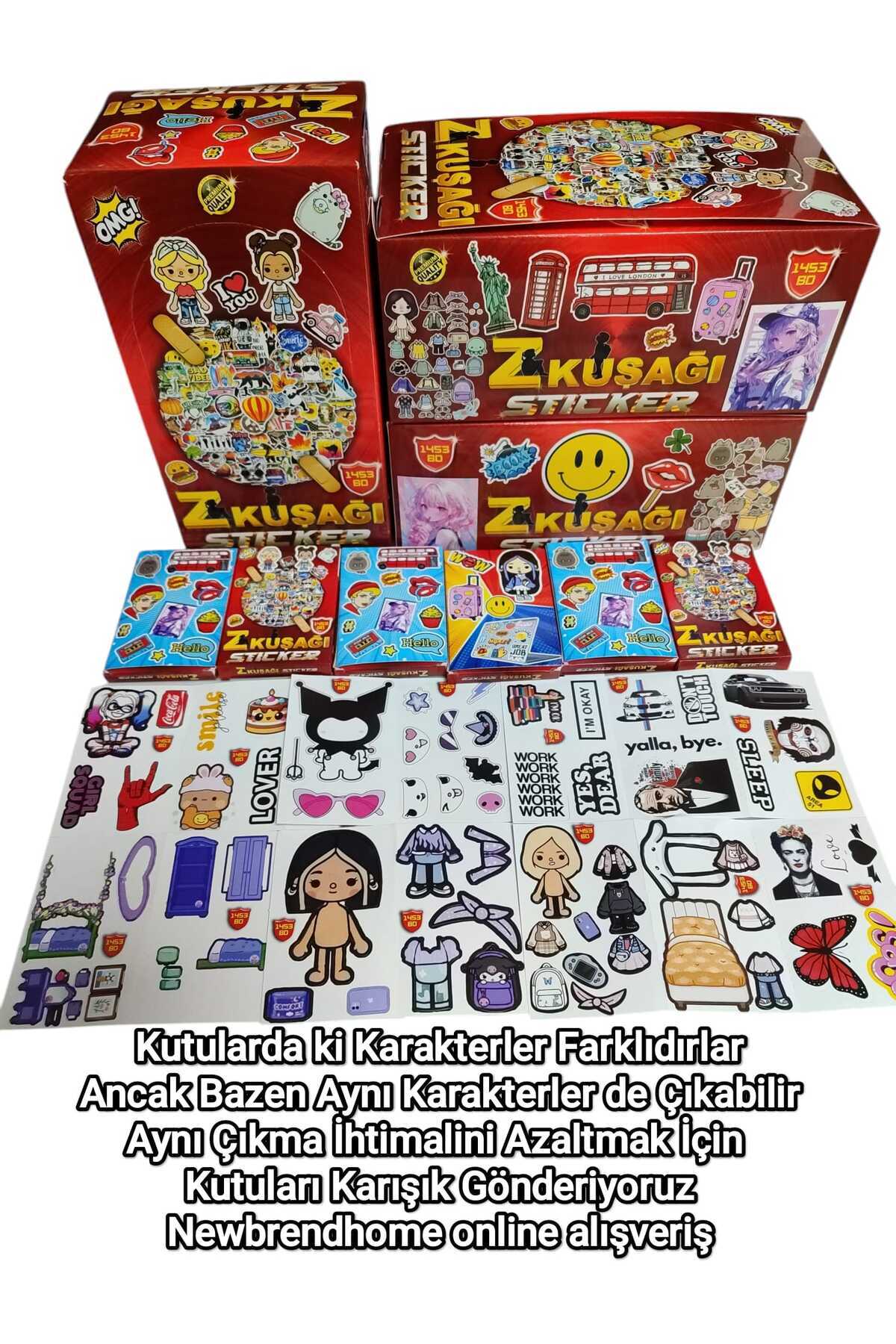 EmrahGültekin Z Kuşağı Sticker 24 Minik Kutu Birbirinden Eğlenceli ...