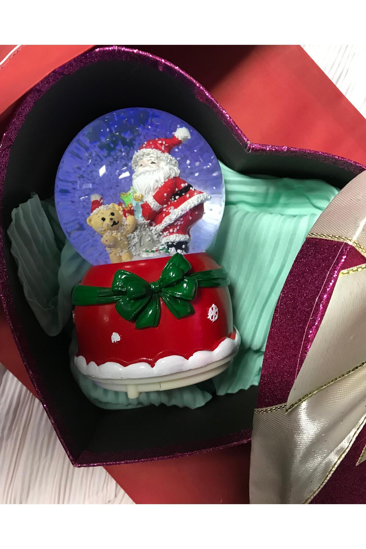 GA Mark Yılbaşı Müzikli Işıklı Kar Küresi Noel Baba Orta Boy HEDİYE ...