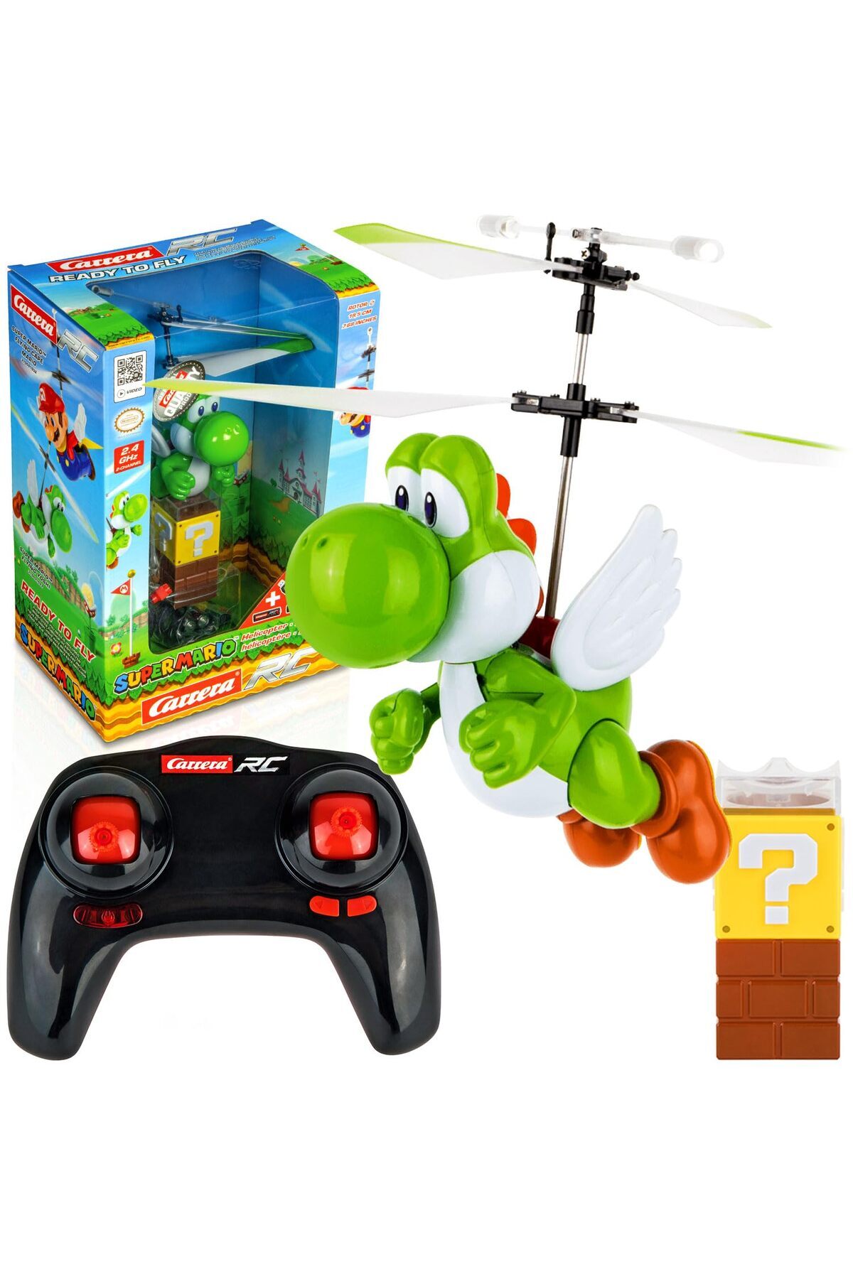 Carrera Super Mario™ Flying Yoshi Rc Helicopter | Remote Control ...