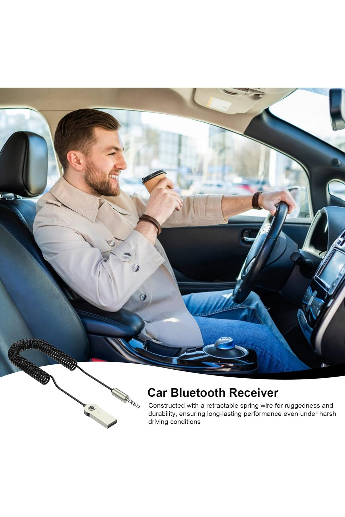 TEKNETSTORE Bluetooth 5.0 Receiver Usb Aux Wireless Araç Kiti Telefon ...