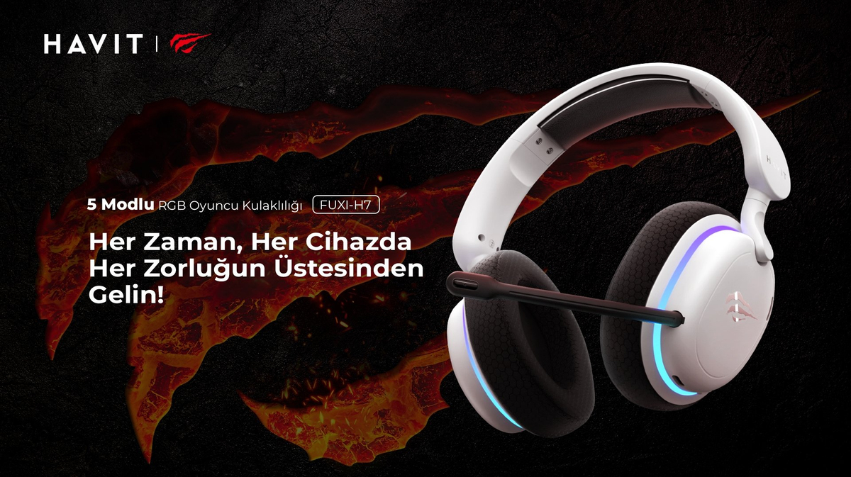 Havit Gamenote Fuxi-H7 RGB Kablosuz Gaming Oyuncu Kulaklığı - Fiyatı, Yorumları