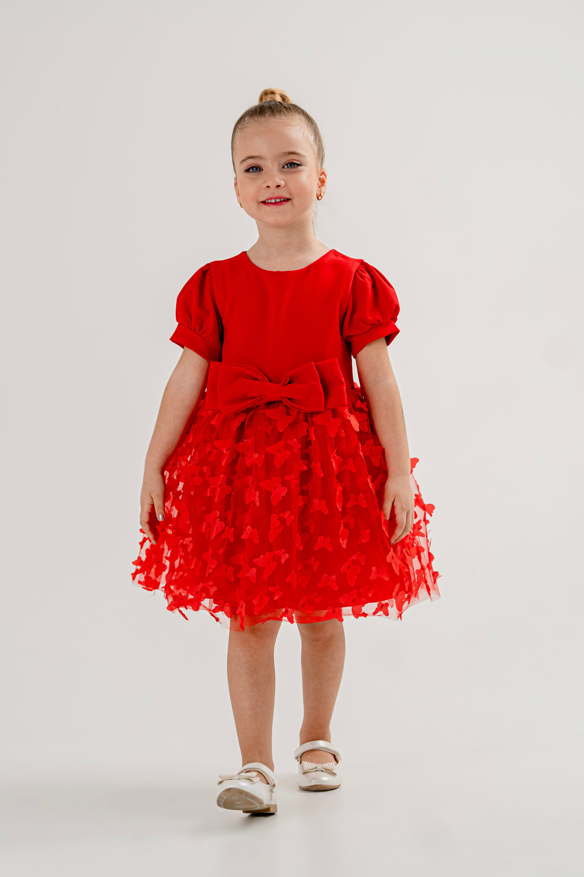 Eray Kids Kelebek Ve Fiyonk Detaylı Kız Çocuk Abiye Elbise Fiyatı ...