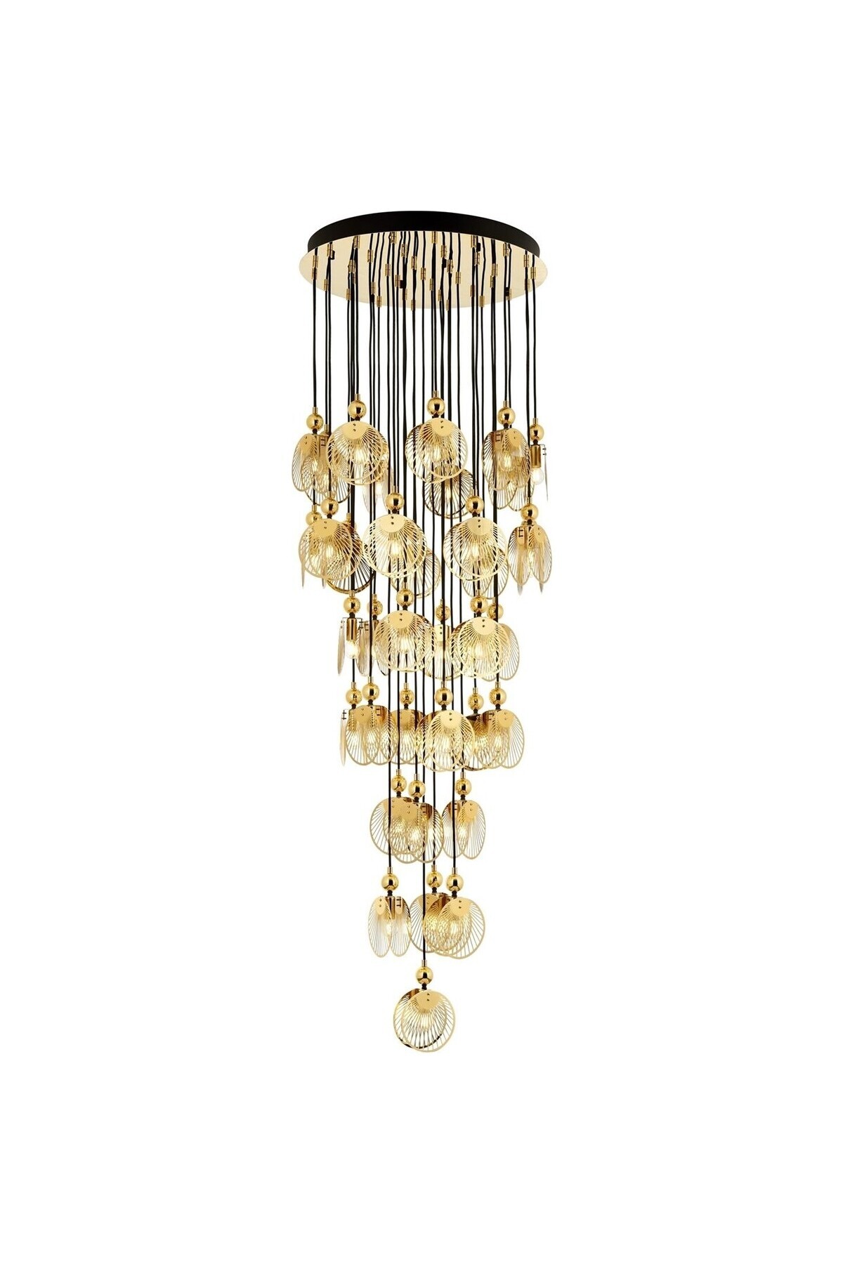 Avonni Av-60313-37bsa Sarı Boyalı Modern Avize E27 Metal 70cmFiyatı ...