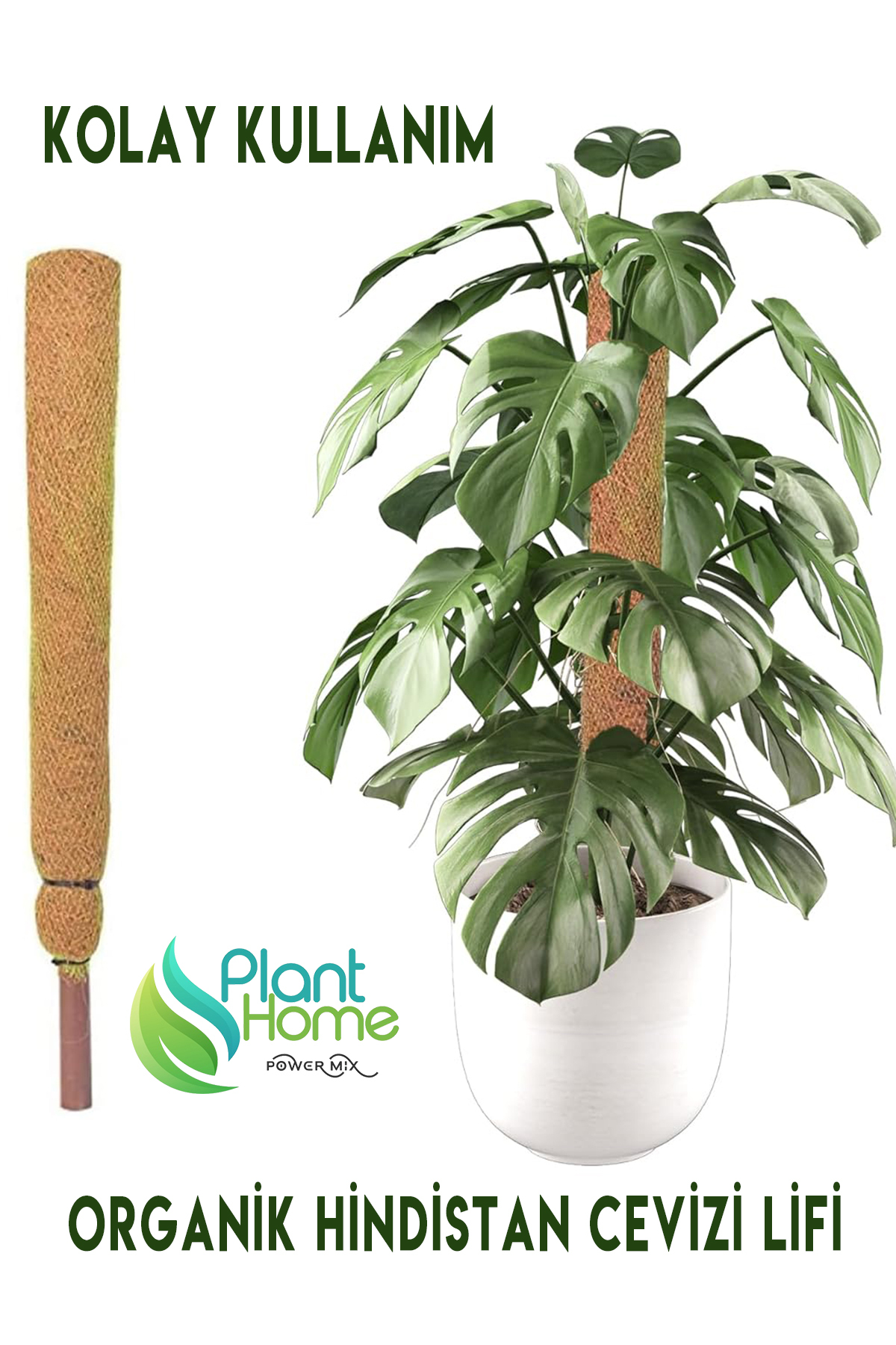 Plant Home Power Mix 120 cm Coco Bitki Destek Sopası - Hindistan Cevizi ...