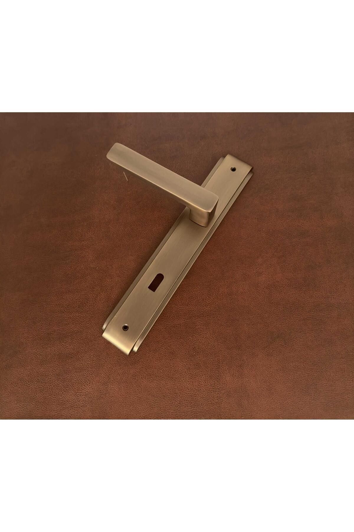 KOLDOOR Bella Antique Yellow - Luxury Zamak Mirrored Room Door Handle 1 ...