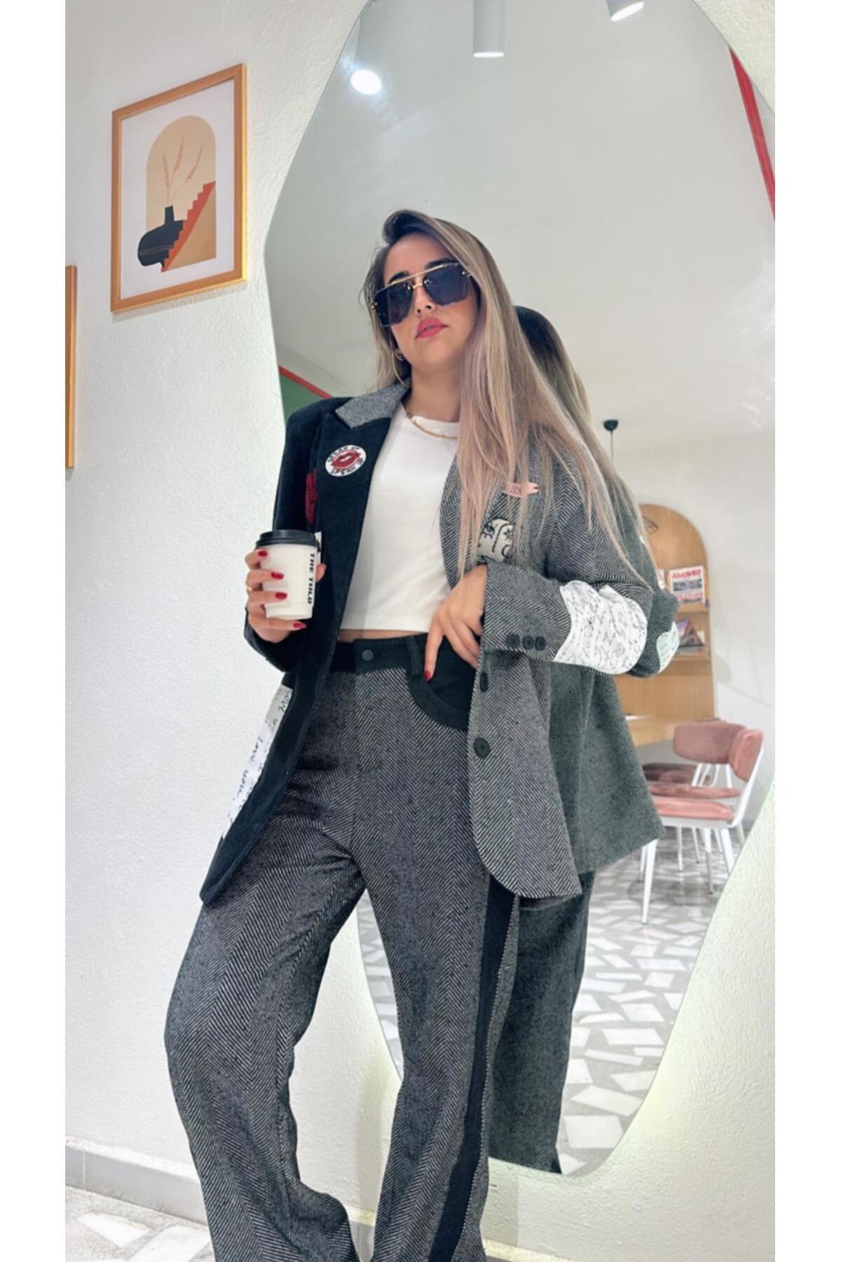 SS CHOİCE DENİM MATCHLİ ÇİZGİLİ PANTOLON SİYAH Fiyatı, Yorumları - Trendyol