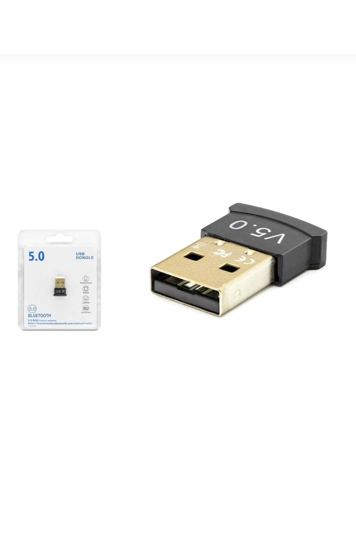 CRK TECH Bluetooth Dongle 5.0 Versiyon Pc Dongle 5.0 Bluetooth Aparatı ...