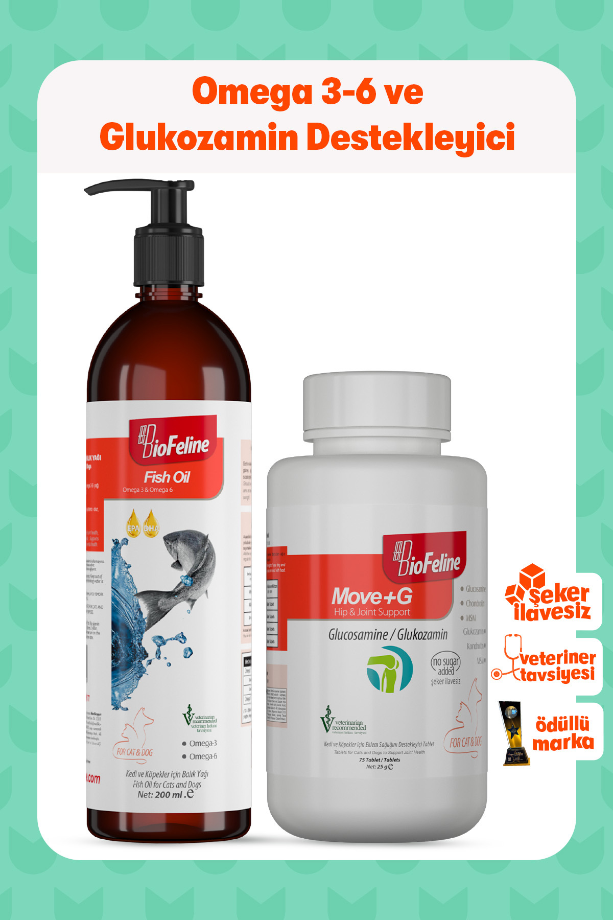BioFeline Bağışıklık Seti | Fish Oil & Move G Tablet | Omega 3-6 ve ...