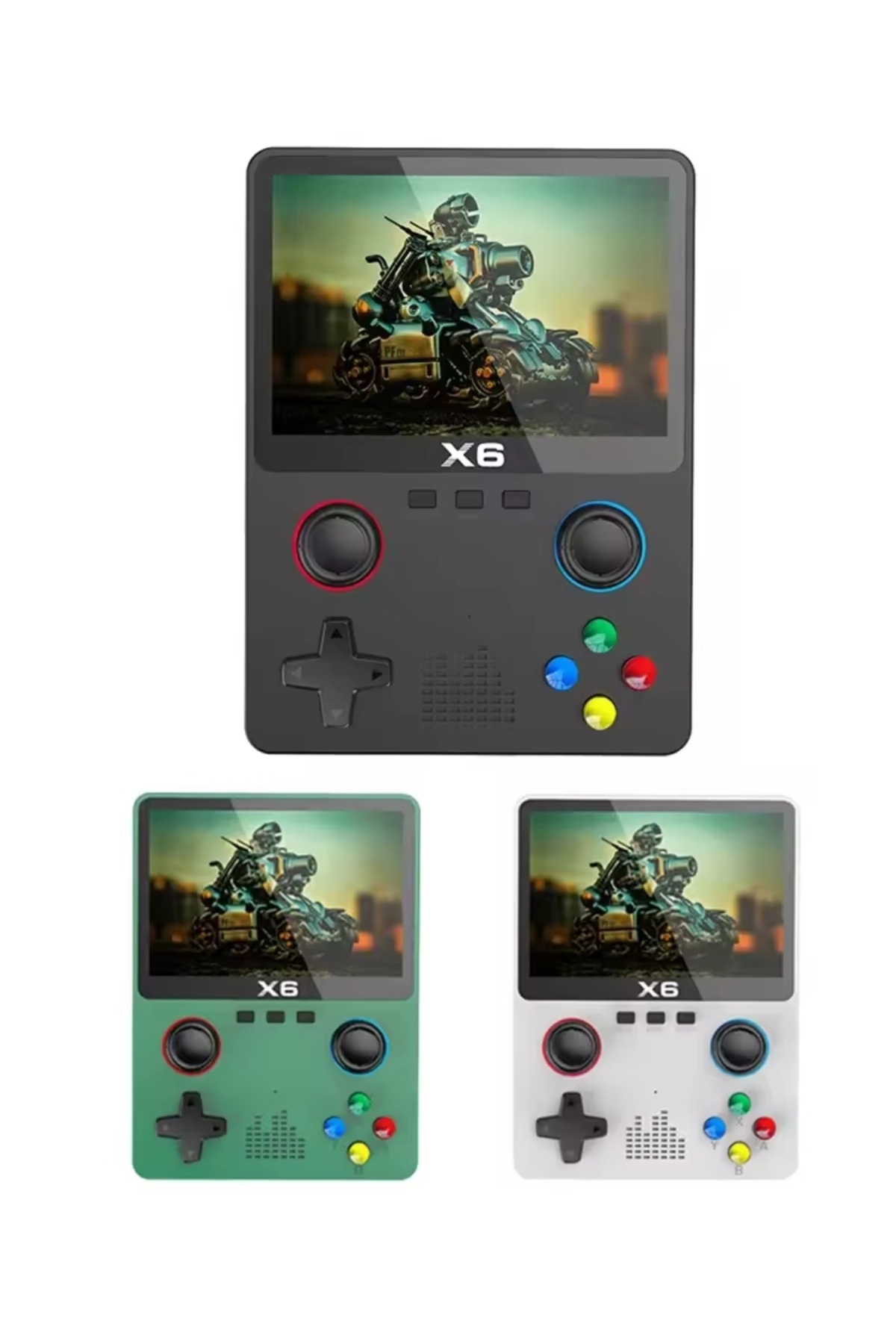 Atari X6 Sub 3,5 İnç HD Retro Mini Taşınabilir El Atari Klasik 10000 ...