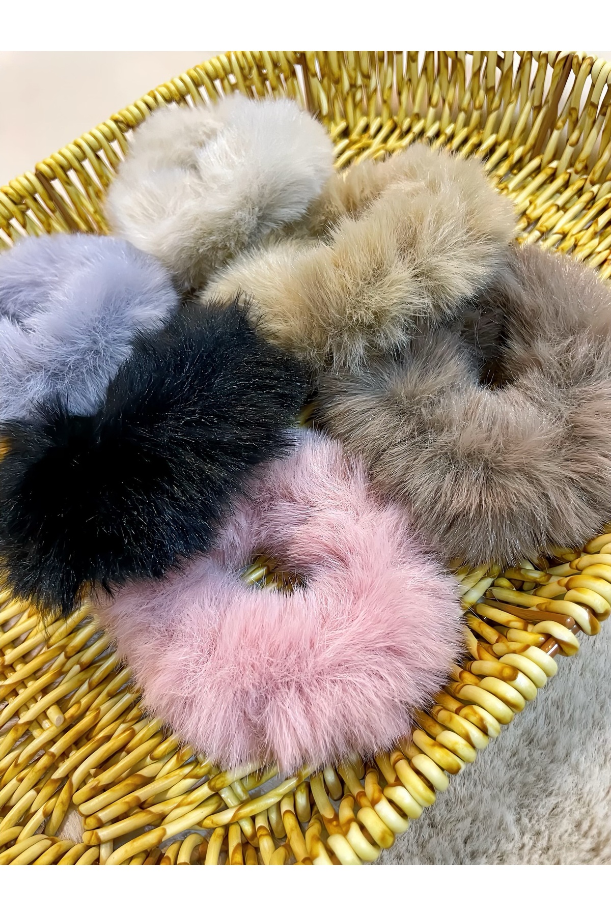 Feel Store Peluş Tüylü Kaliteli Lastik Simit Toka 6'lı Fiyatı ...