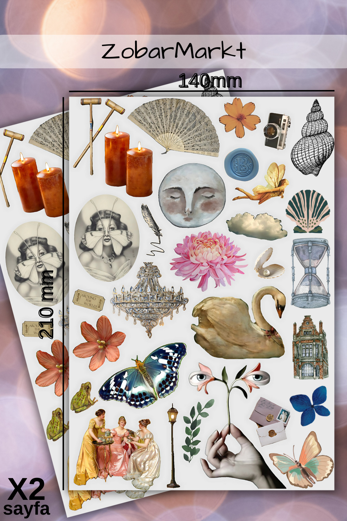 ZobarMarkt ONLINE MARKETING Victoria Sticker Set X2 (bullet journal ...