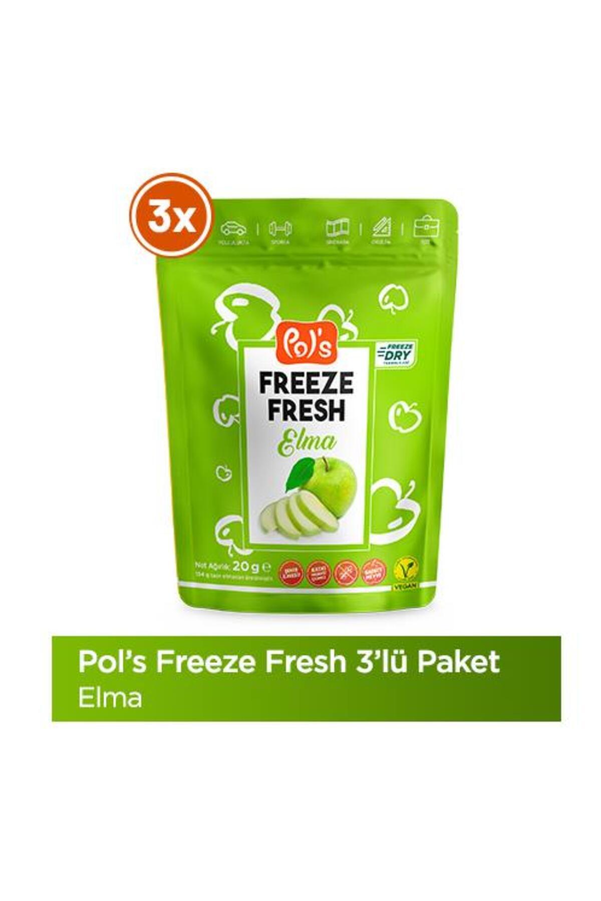 Pol's Freeze Fresh Elma 3 Adet X 15 G Dondurularak Kurutulmuş Meyve ...