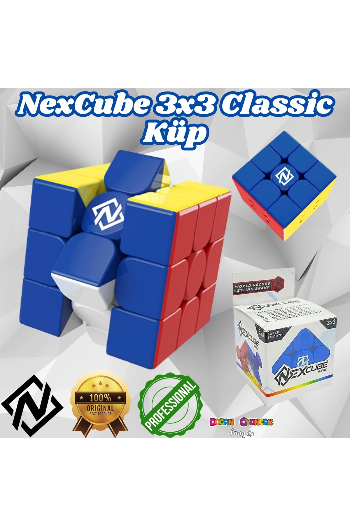 Doğan Oyuncak Dünyası Orijinal NexCube 3x3 Classic Küp (Küçük Paket ...
