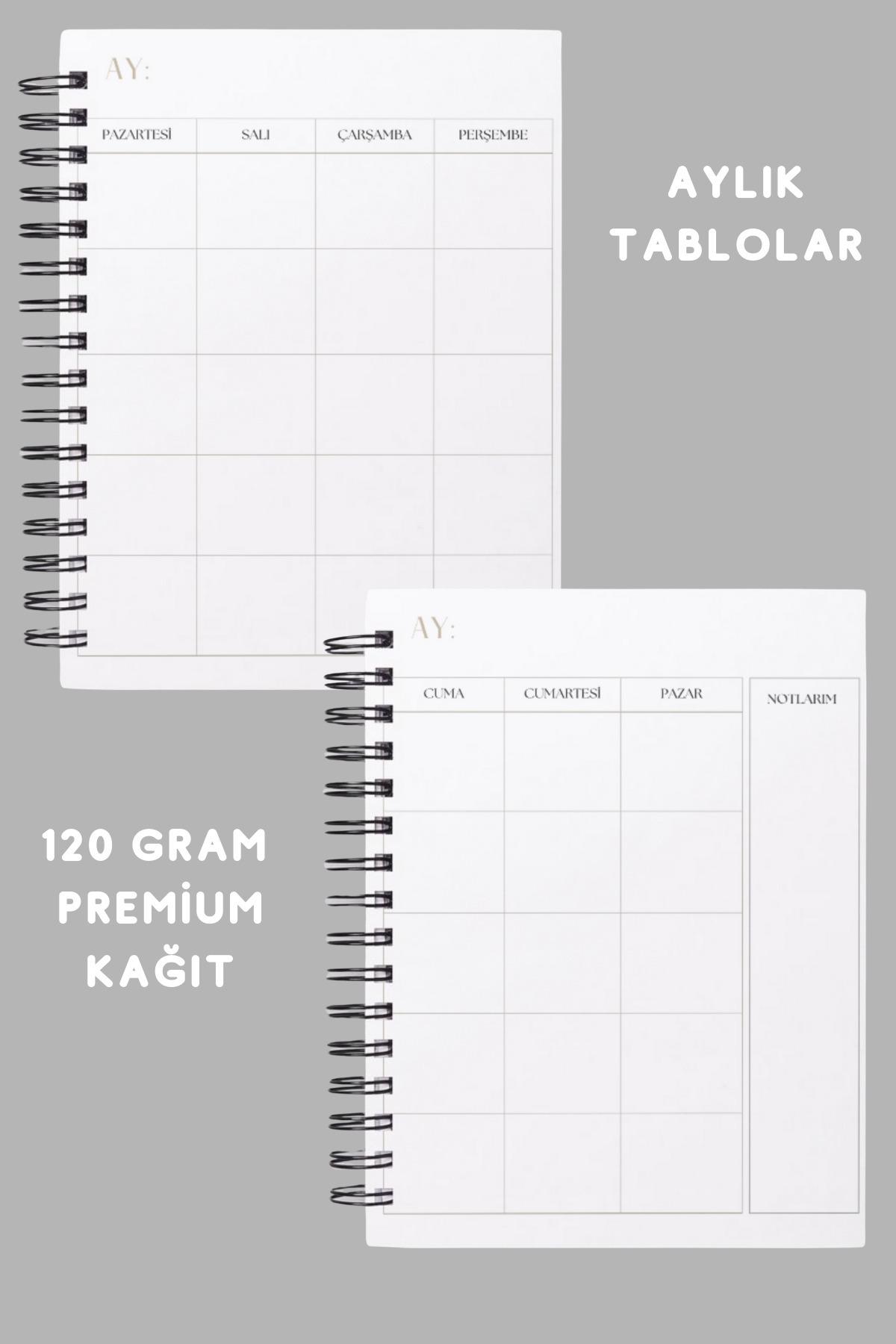 pcpapiruscraft A5 SPİRALLİ SÜRESİZ PLANLAYICI AJANDA-12 AYLIK-SADE - Fiyatı, Yorumları