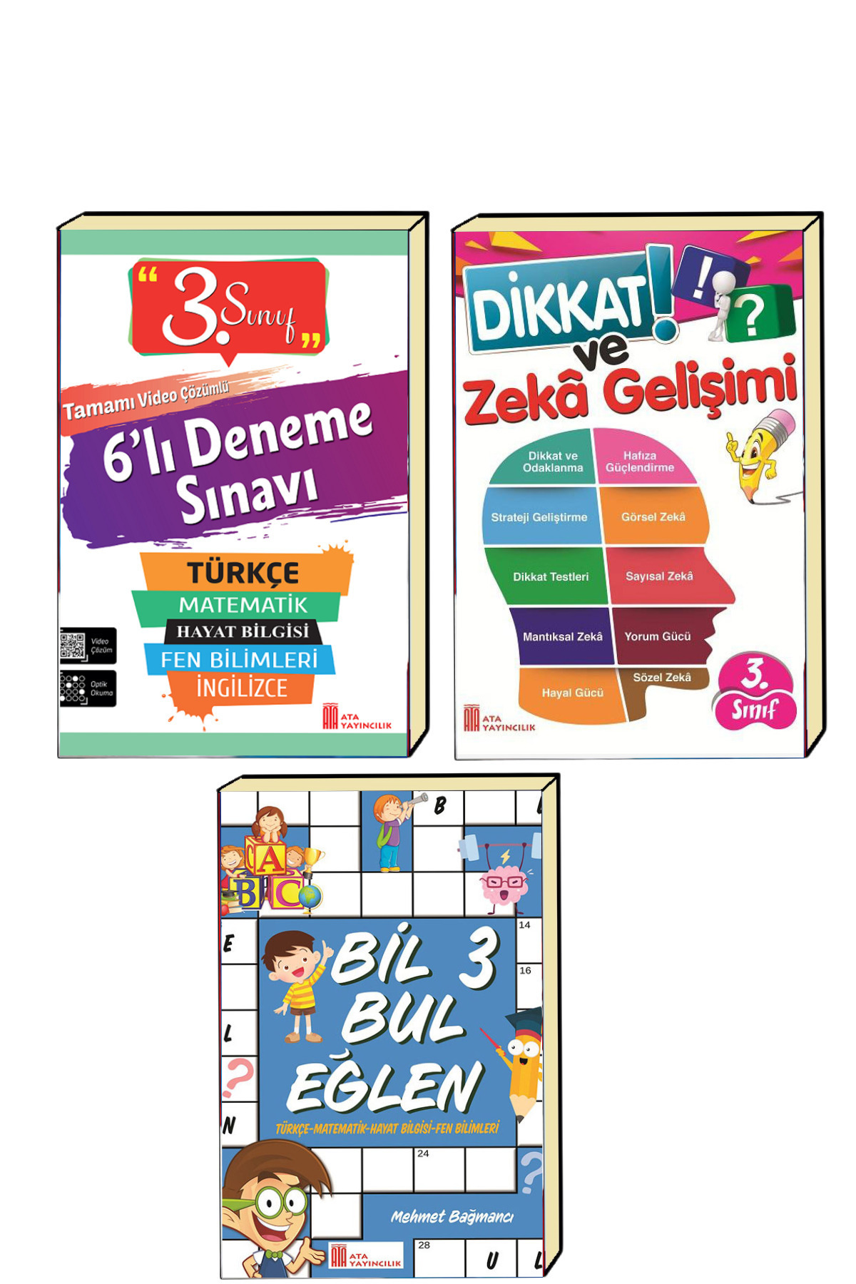 Ata Yayıncılık Ata 3.sınıf Yeni Nesil Deneme-dikkat Zeka-bil Bul Eğlen ...