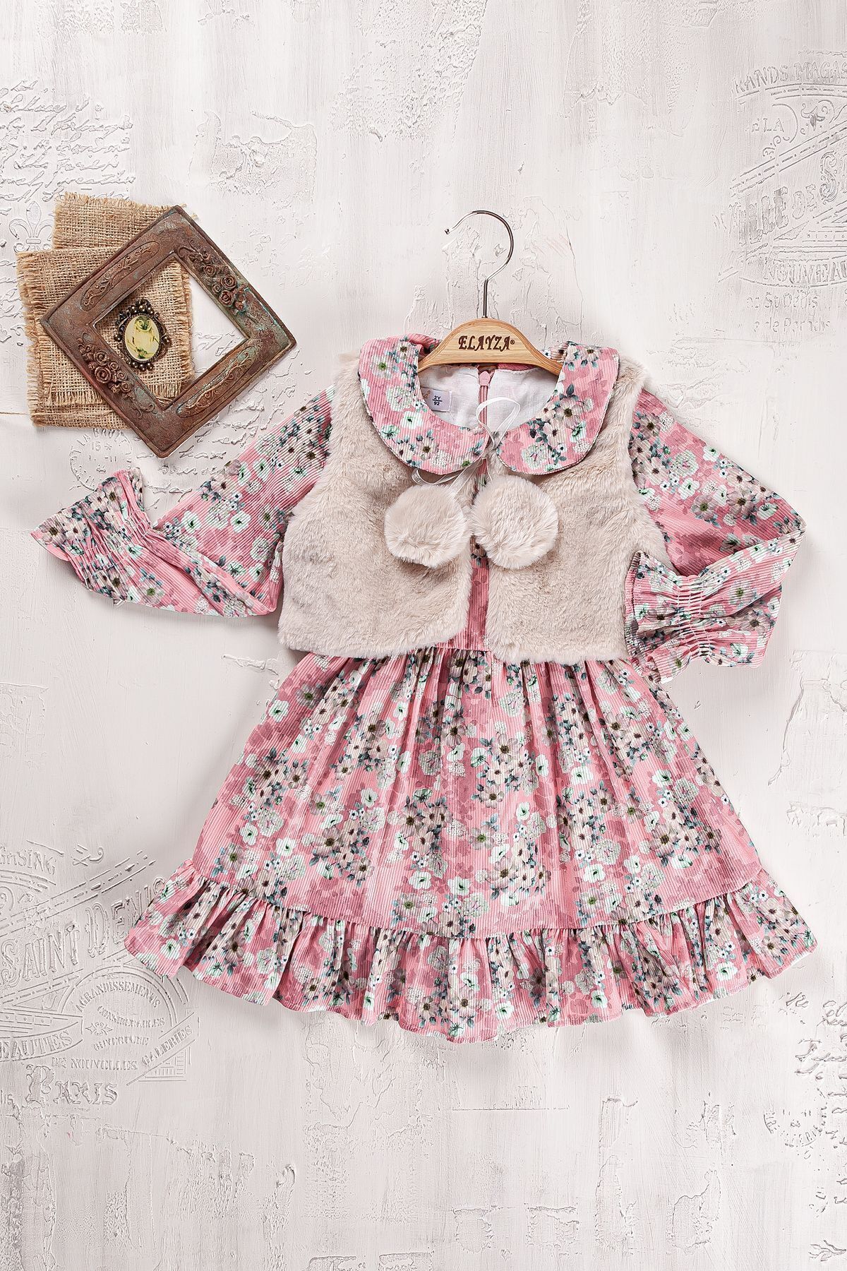 Elayza ÇİÇEK DESENİ BASKILI BOLEROLU ELBİSE 6-9 YAŞ Fiyatı, Yorumları ...