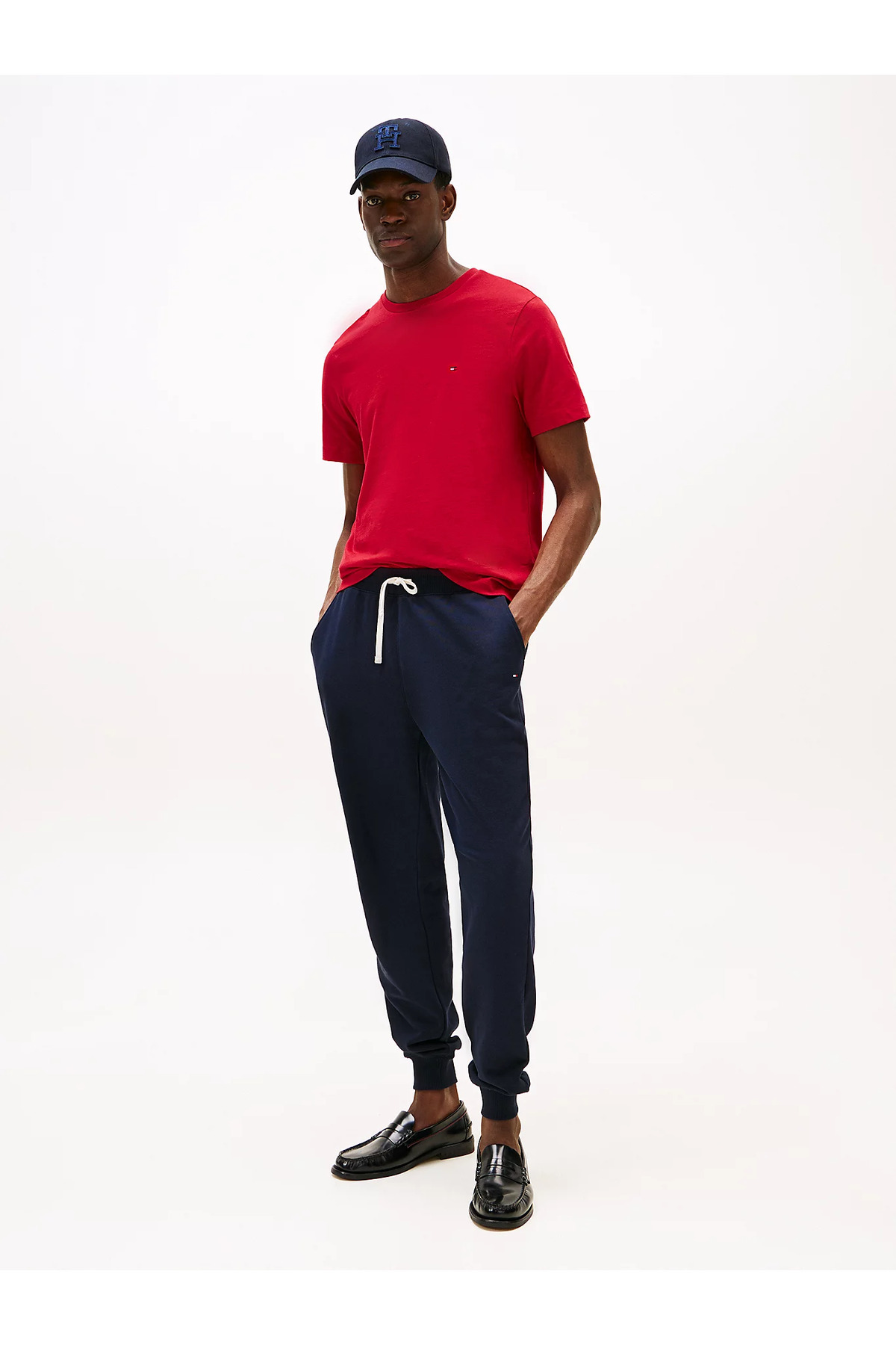 Tommy Hilfiger Ανδρικό T-Shirt Slim Fit με ελαστικό ύφασμα - στρογγυλή ...