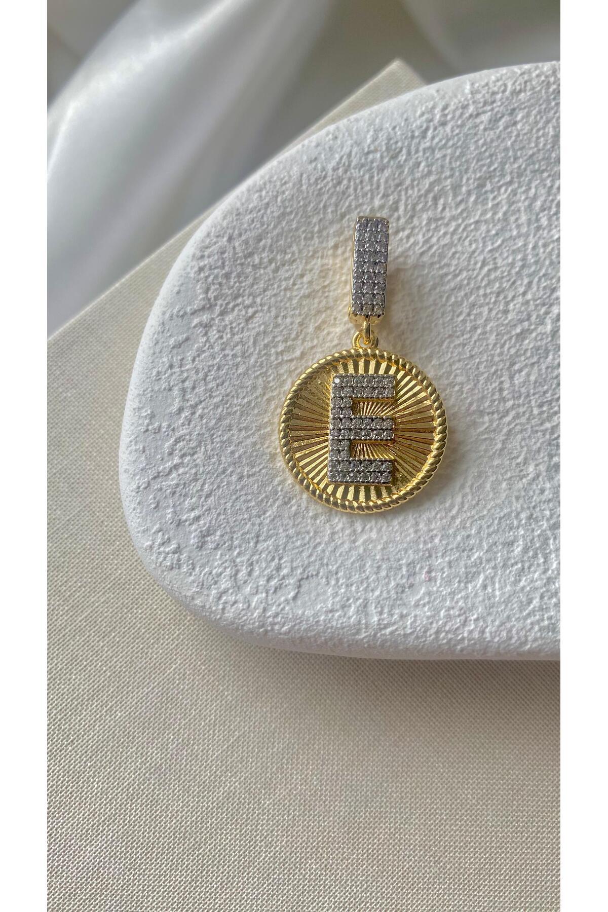 Genel Markalar Altın Kaplama E Harf Kolye Ucu ve Ajda CharmFiyatı ...