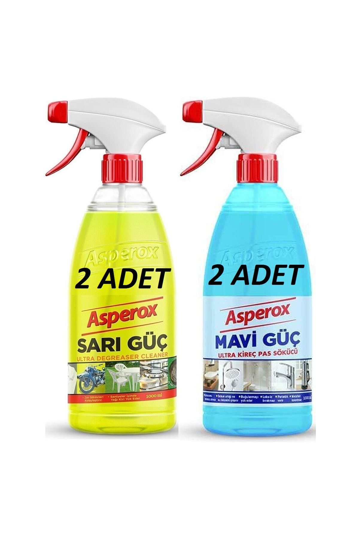 ASPEROX Sarı Güç 1 Litre Mavi Güç 1 Litre X2 Adet - Fiyatı, Yorumları