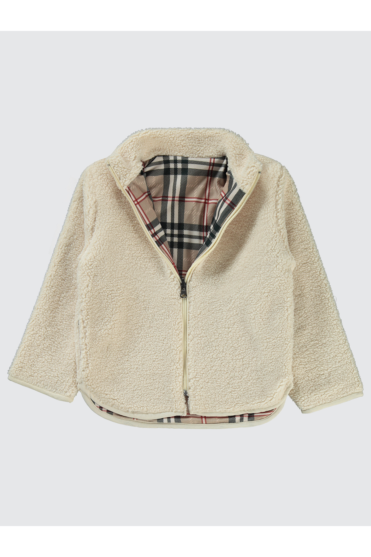 Pierre Cardin 6-9 Years Old Girl's Ecru Double-Sided Cardigan - Trendyol