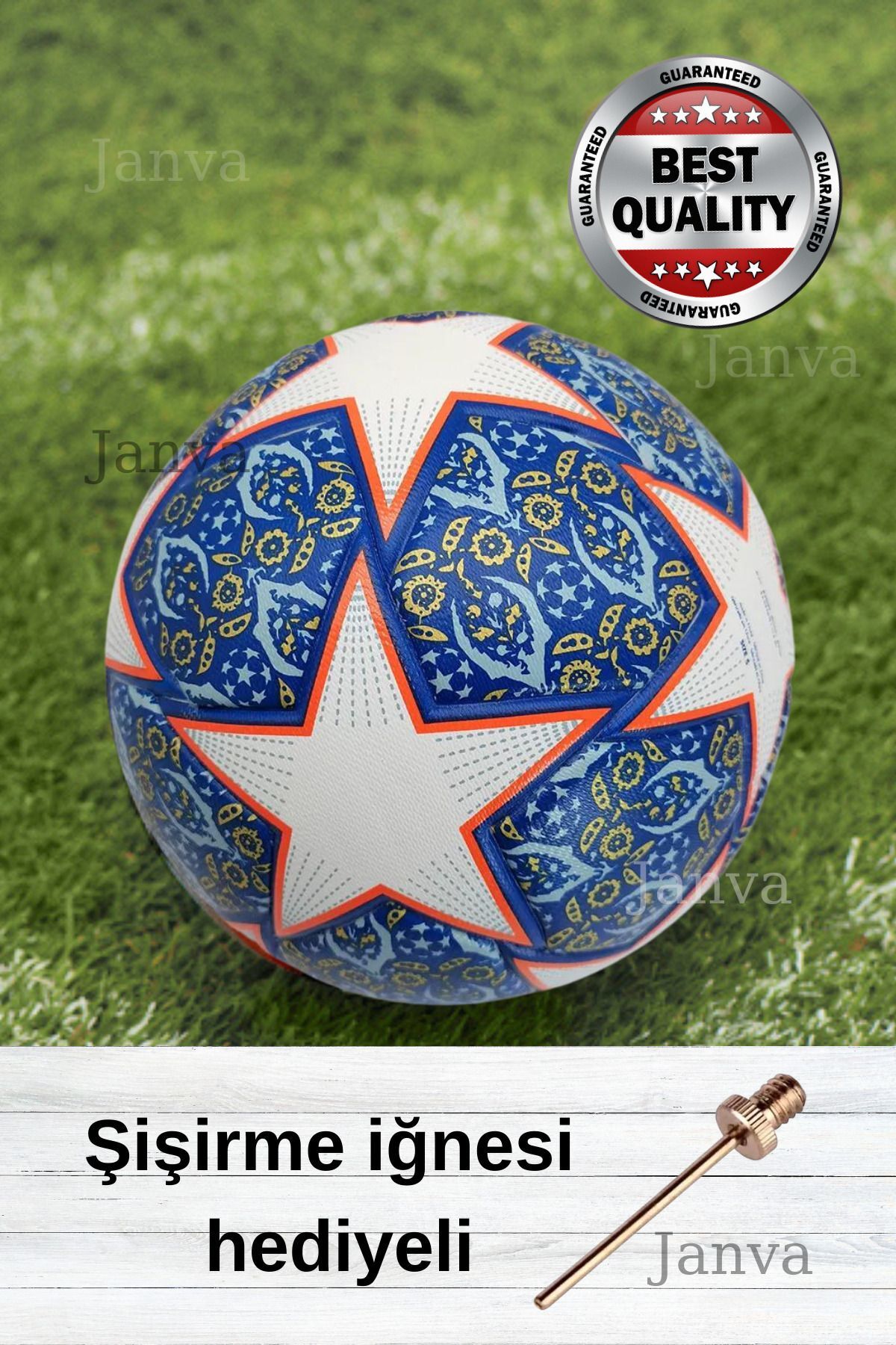 woodhub Uefa Şampiyonlar Ligi Özel Tasarım Futbol Topu 420 gram Lazer ...
