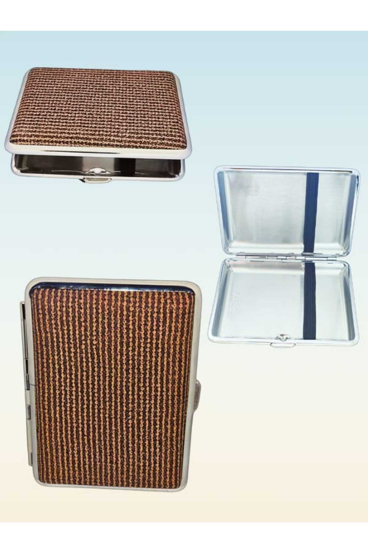 Zeren store Şık New Deri Kaplama 20'li Slim Metal Sigara Tabakası - Dayanıklı ve Modern Sigara ...