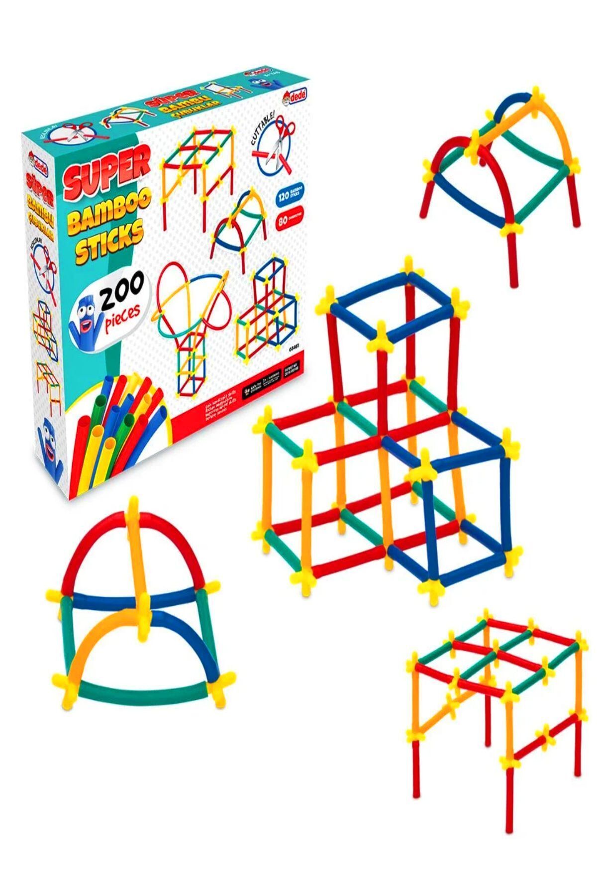 a v d a Süper Bambu Çubuklar 200 Parça - Puzzle Blok Inşa Yapı Bloklar ...