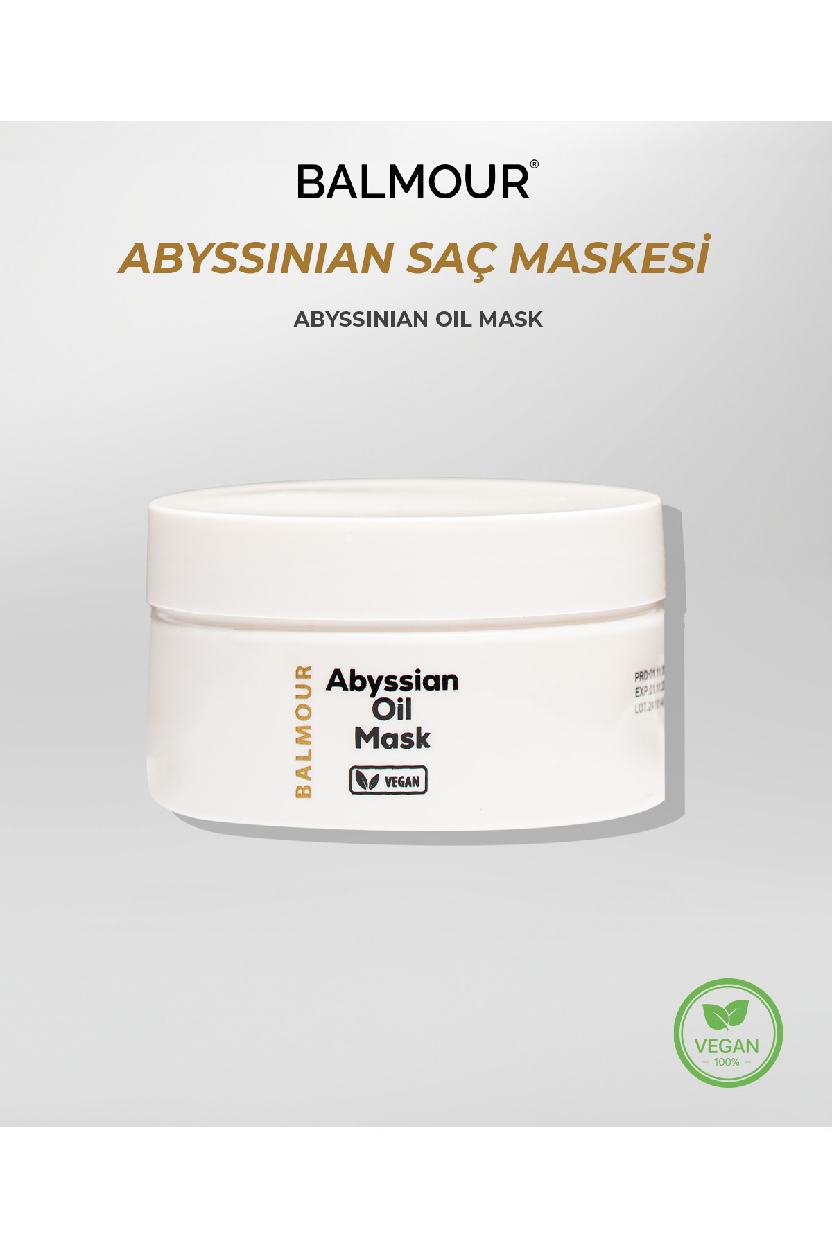 BALMOUR Vegan Abyssinian Oil Onarıcı Keratin Saç Bakım Maskesi 200 ...