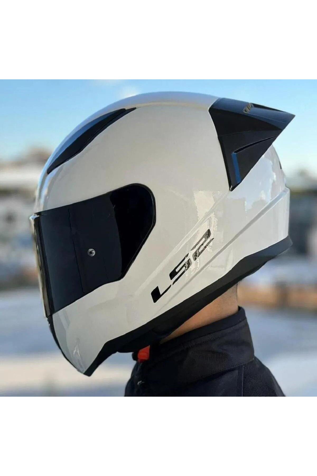 LS2 Rapid 2 Race Full Face Motosiklet Kaskı Yarış Spoiler + Şeffaf ...