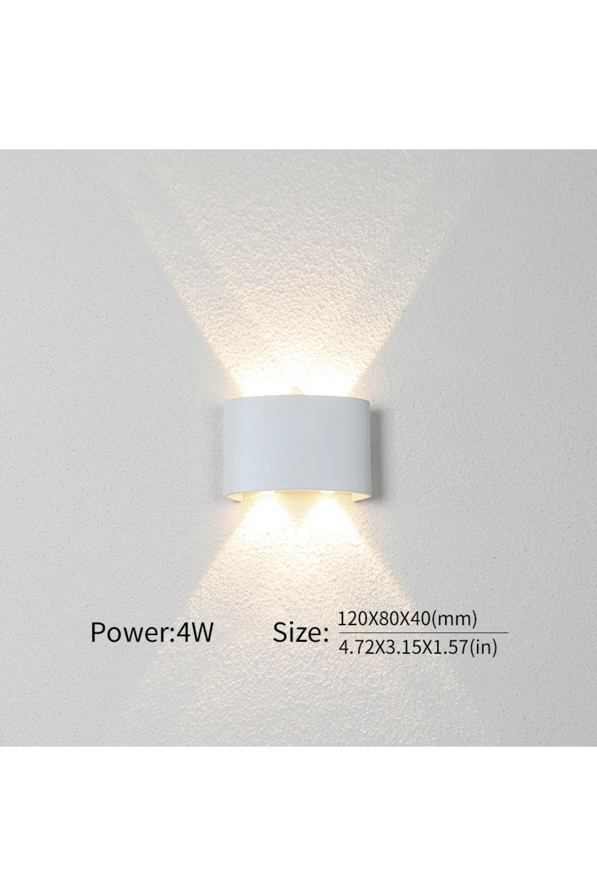 Choice Warm White 4W White LED Wall Light Outdoor Indoor 2W 4W 6W 8W ...