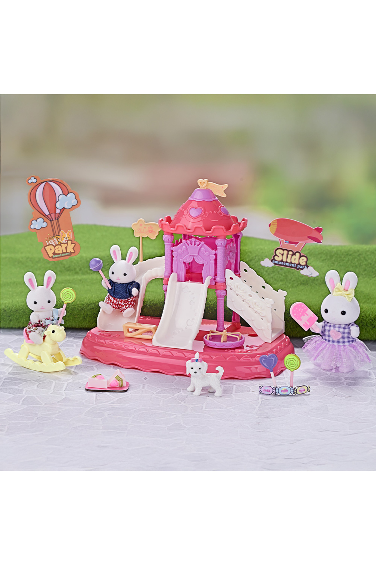 Mega Bay Dreamy Mini Tavşan Kaydıraklı Tavşan Aile Parkı - Fiyatı ...
