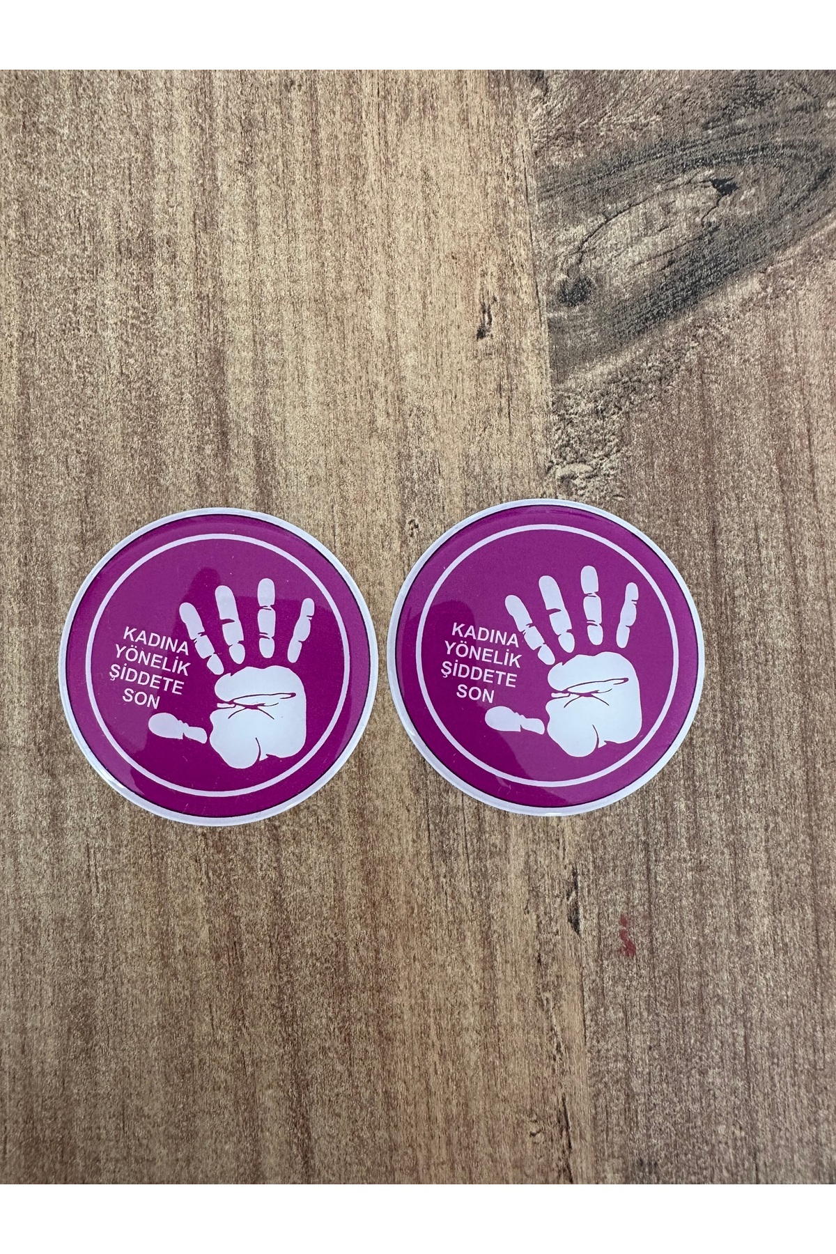 BENİMSER REKLAM KADINA ŞİDDETE SON DAMLA STİCKER 5x5 CM 2 ADET ...