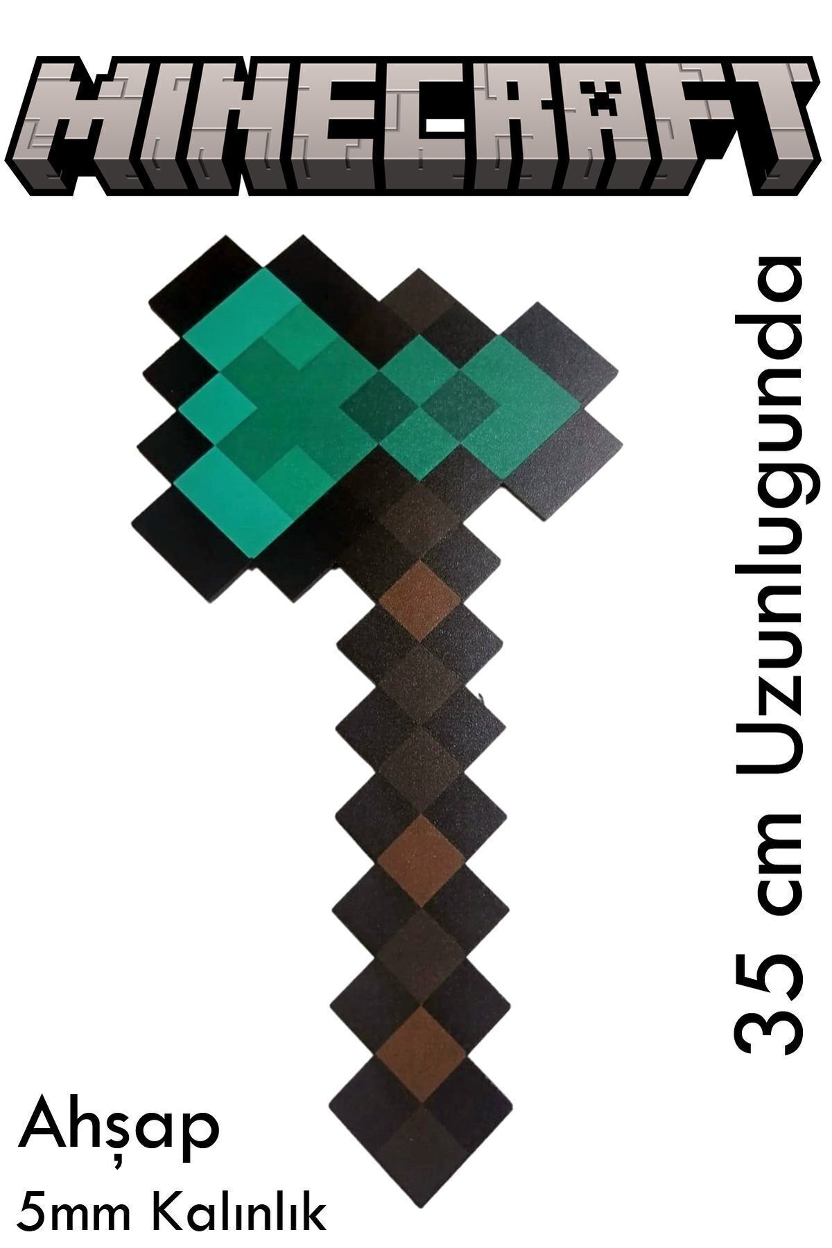 HG Home&Game Ahşap Minecraft 2 li Balta - Kılıç set figür oyuncak ...