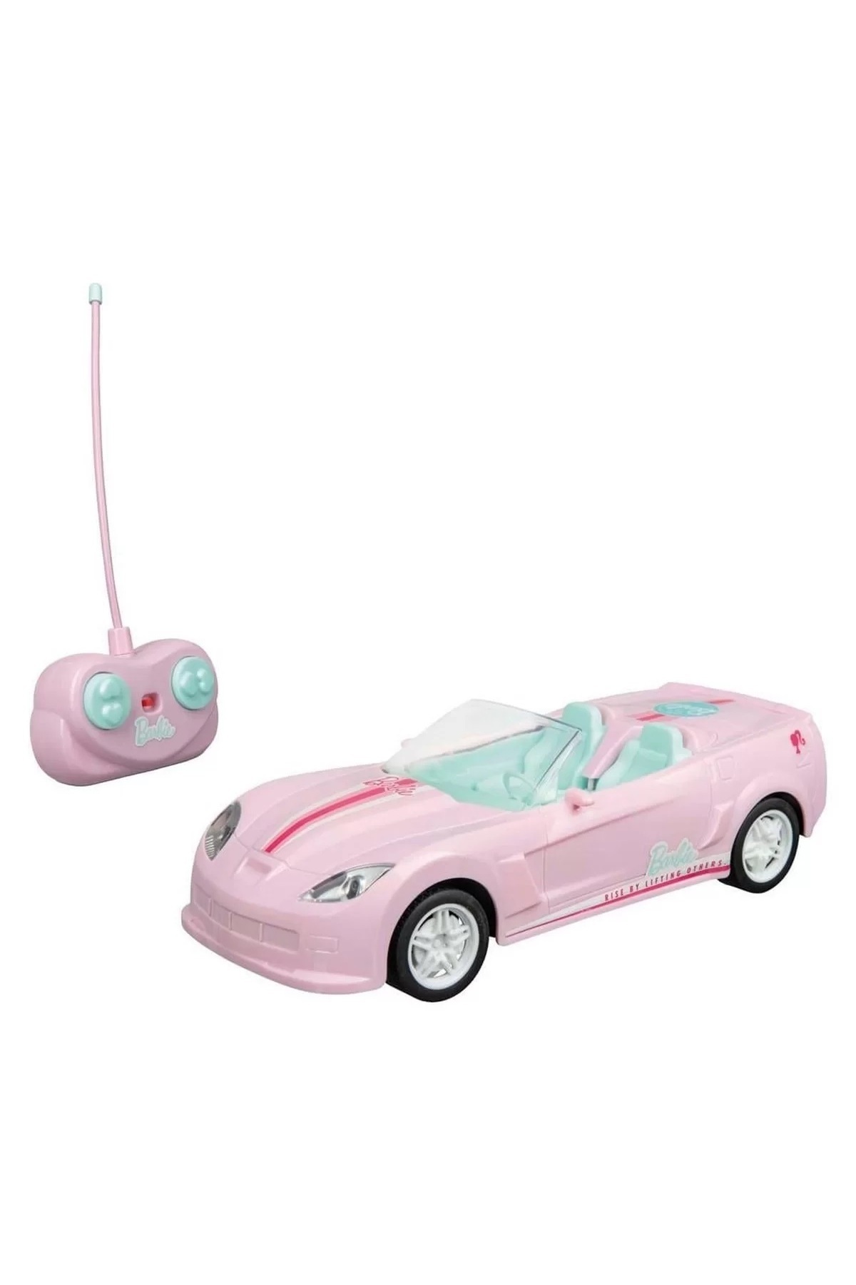 Basic Fun Özel Tasarım Uzaktan Kumandalı Işıklı Spor Pembe Araba 27 MHZ ...