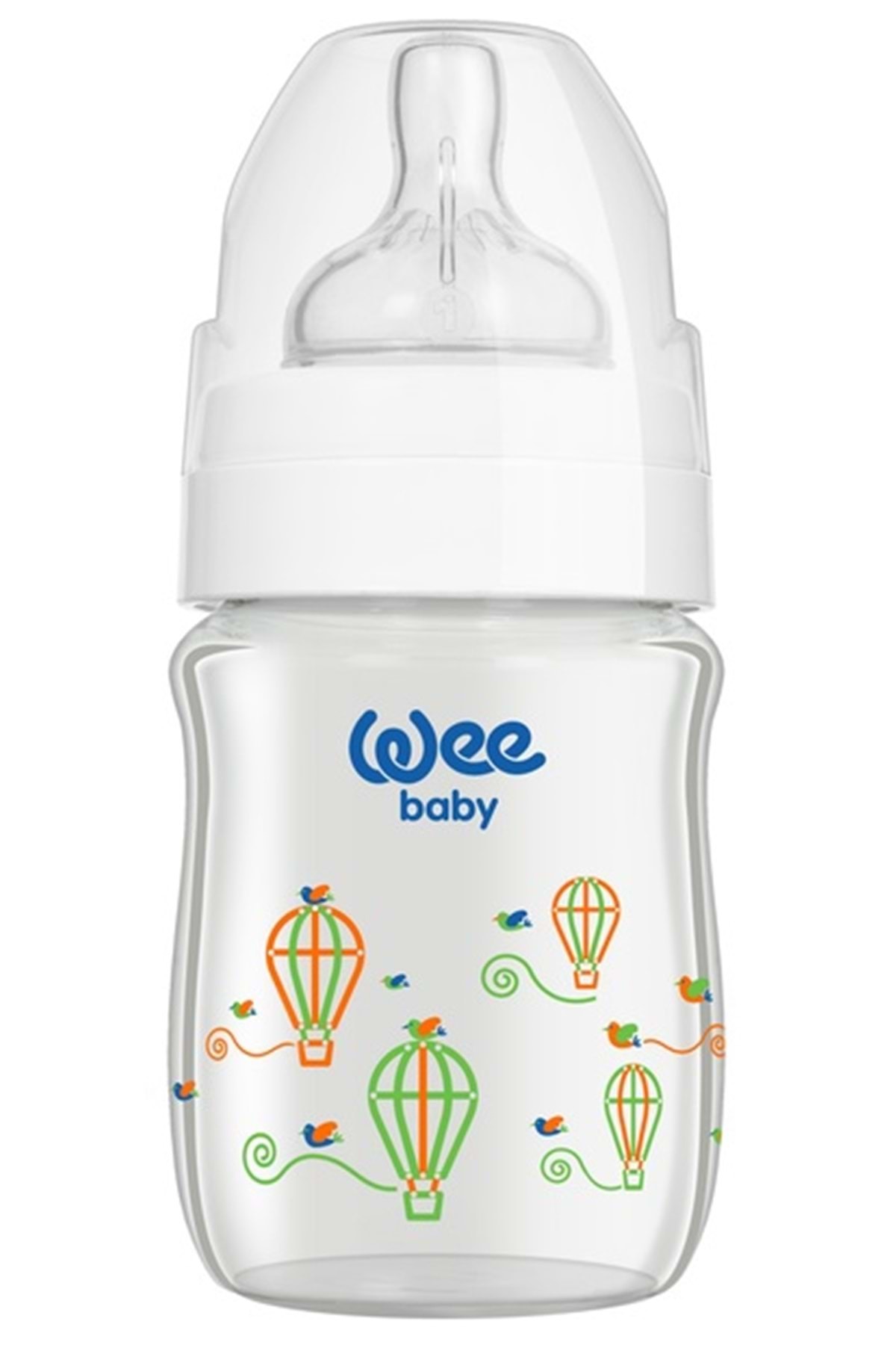 Wee Baby Klasik Plus Geniş Ağızlı Isıya Dayanıklı Cam Biberon 180ML ...