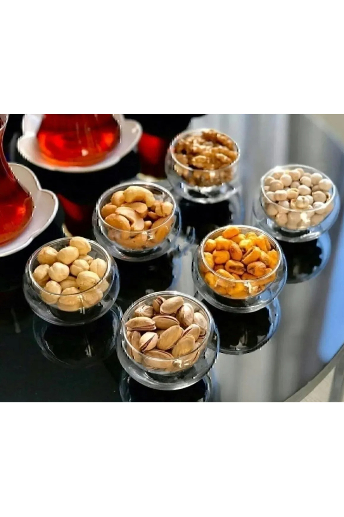 Kaveh glass DİNÇER HOME 6lı mini sosluk lokumluk kahve yanı kasesi ...