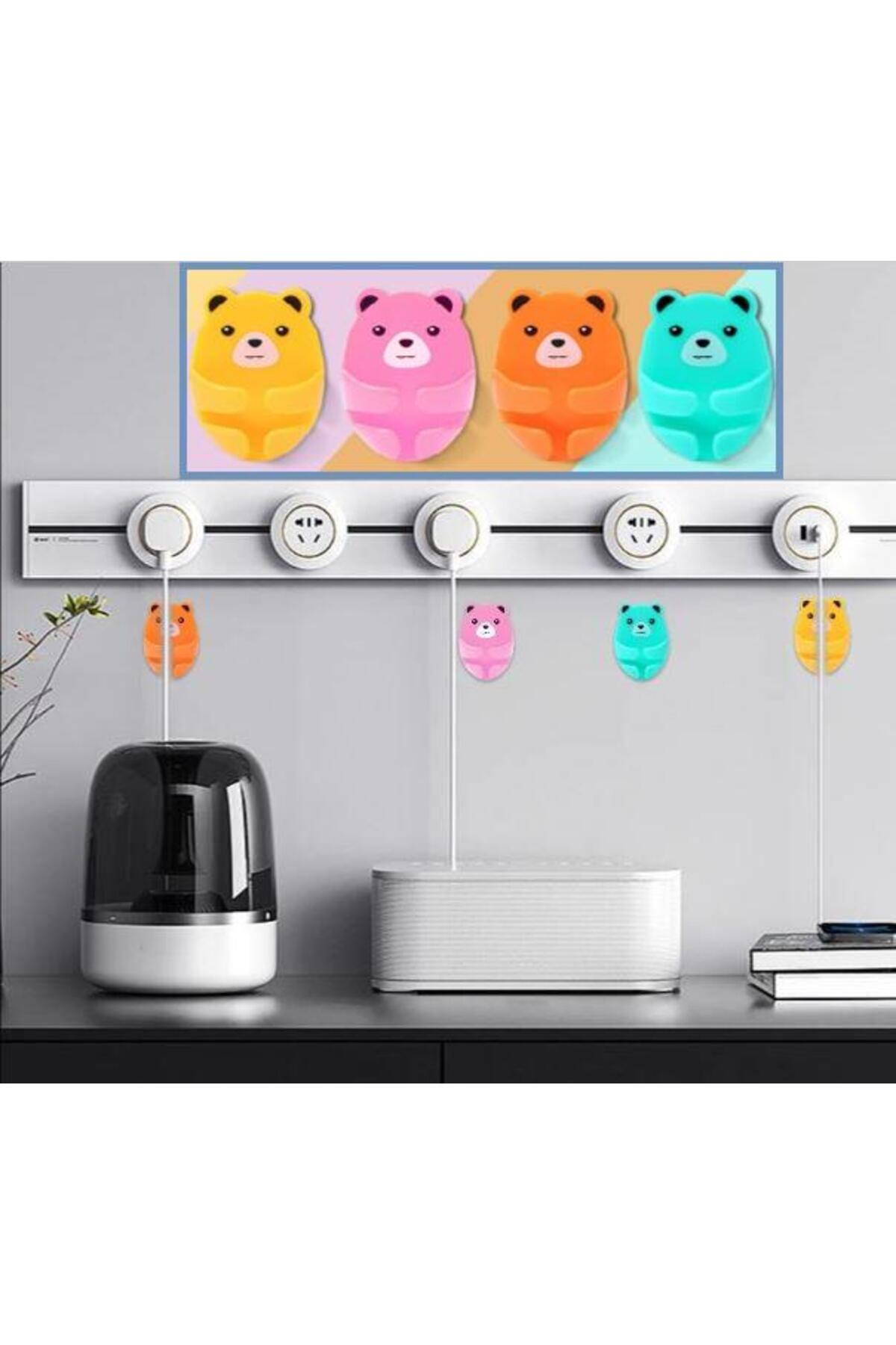 OptaPro Kablo Fiş Priz Tutucu 4 ADET Kendinden Yapışkanlı Airfreyer ...