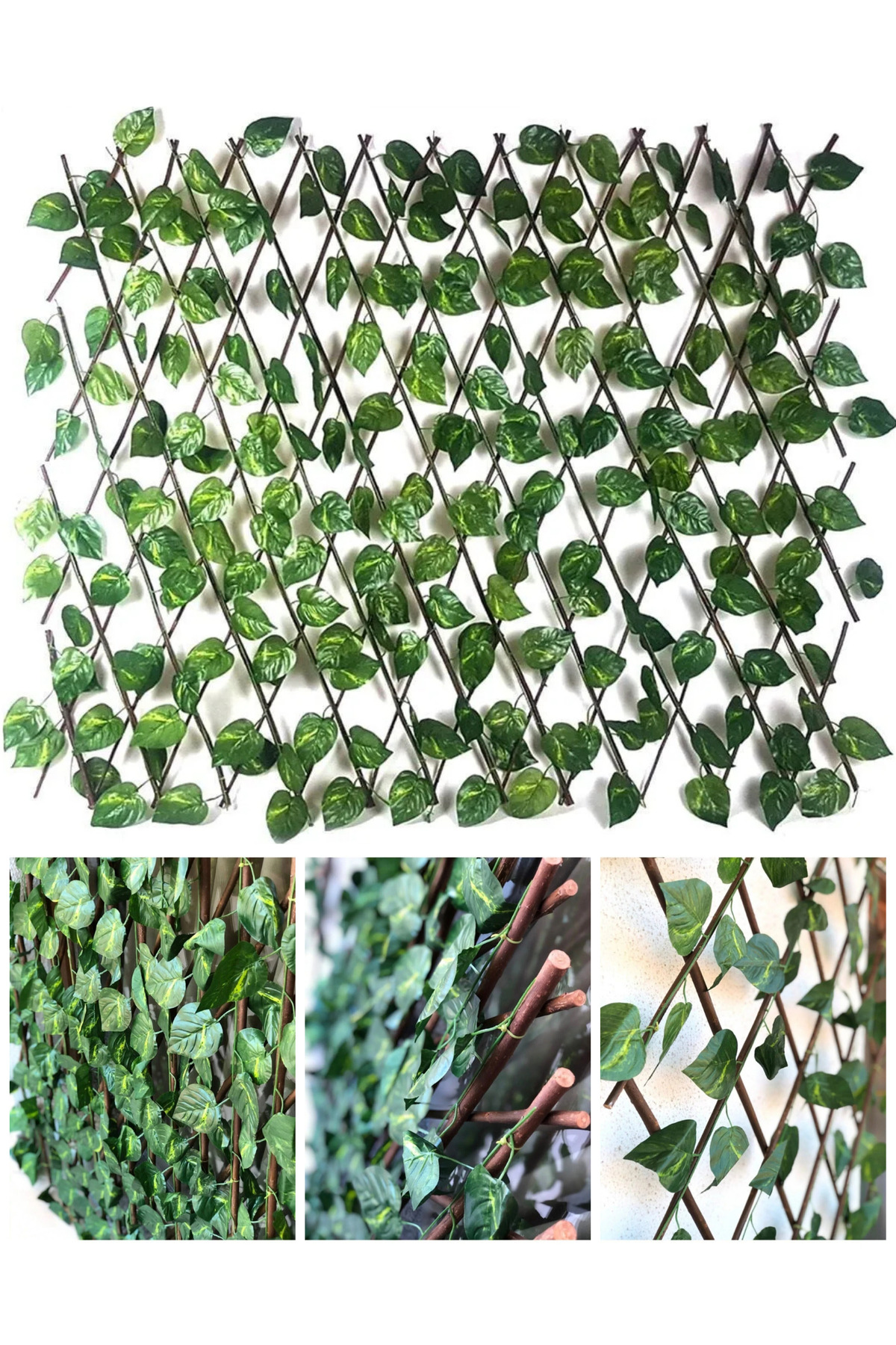 Unichrome Yapay Sarmaşık Bahçe Yaprak Balkon Çiti Sarmaşık Çit - 120 Cm ...