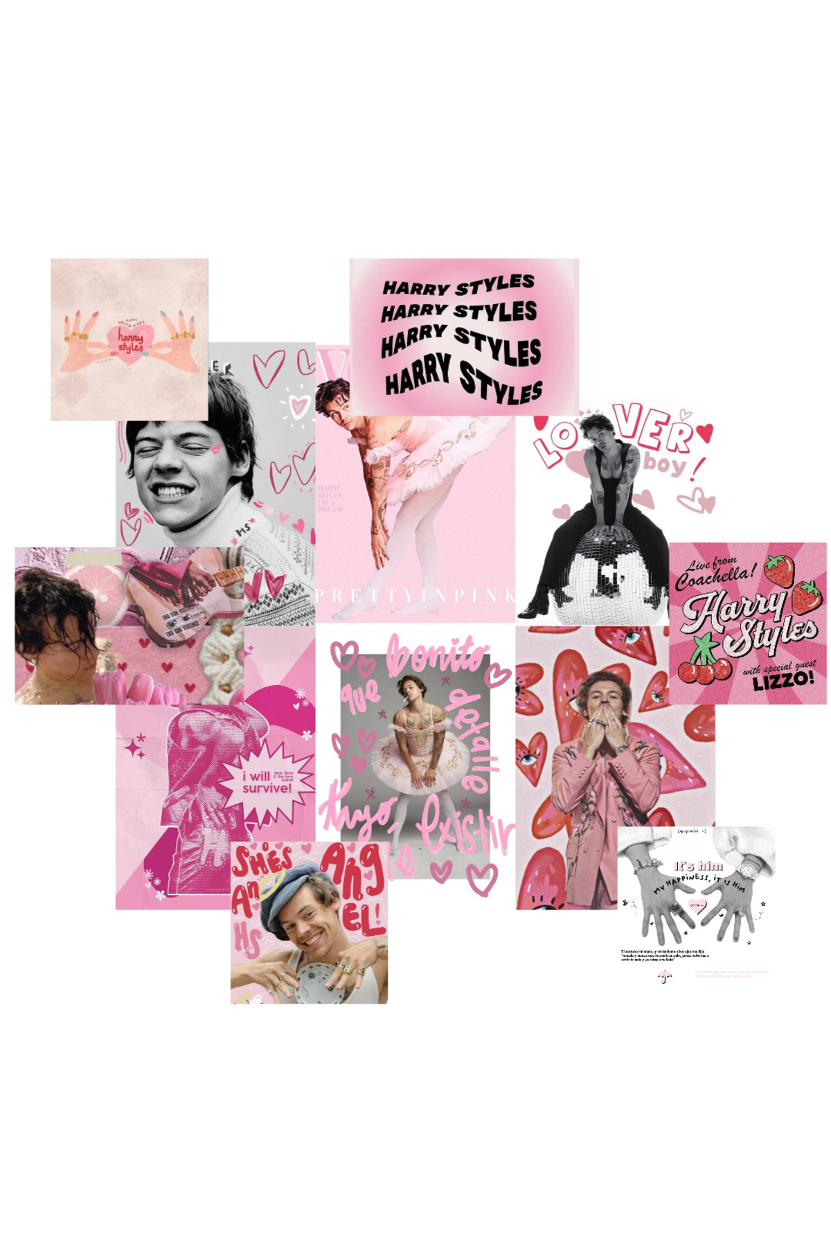 Ororabutik Harry Styles Pinky Pop Poster Duvar Kağıdı Seti-6 Adet A4-6 ...