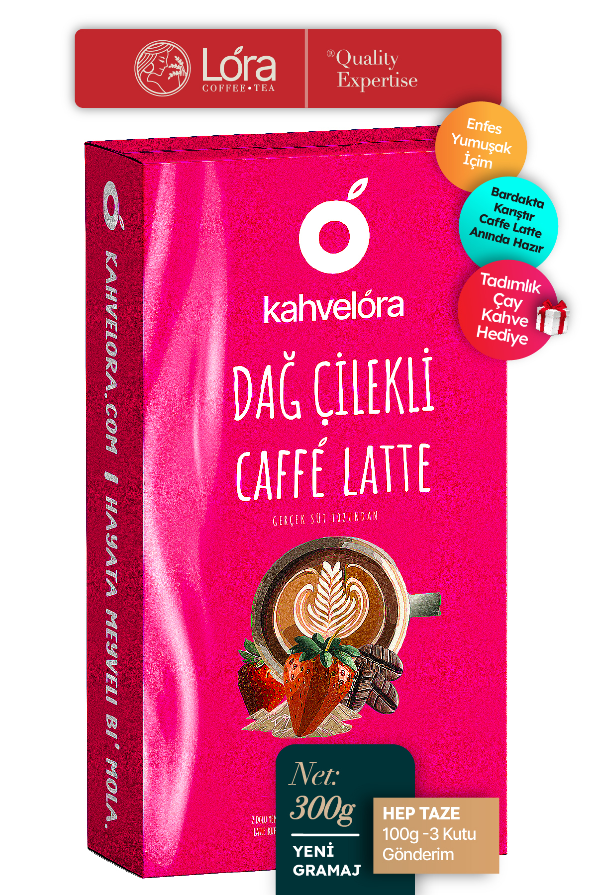 kahvelora 300g Caffe Latte Dağ Çilekli Kahve - Enfes Içim - Hazır Cafe ...