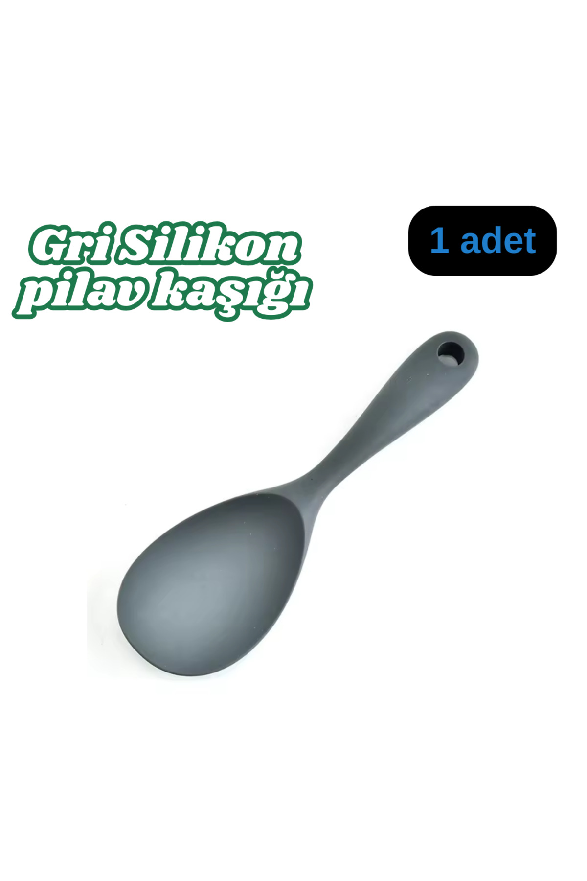 sengenegel Gri Silikon pilav kaşığı yüksek ısıya dayanıklı Yanmaz ...