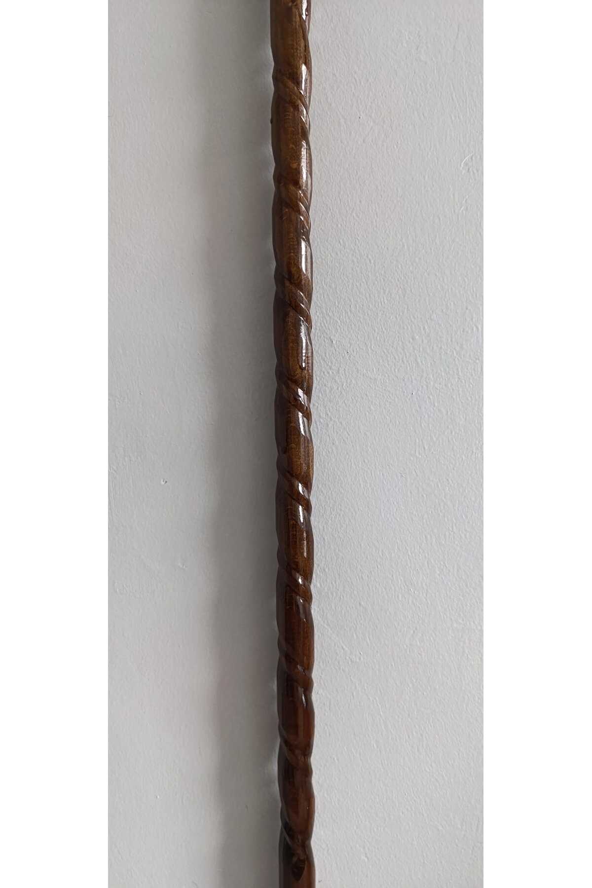 SOFT Topuz başlı baston Ceviz renkli çift burgulu baston Fiyatı ...