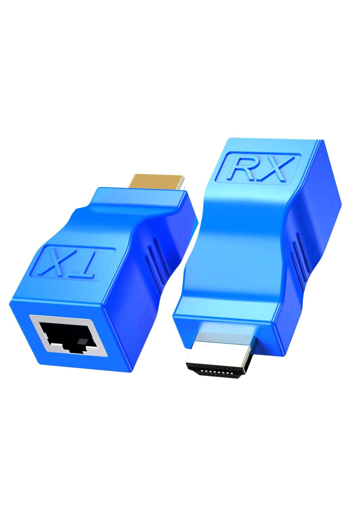 IRONSTAR HDMI EXTENDER 30 METRE HDMI UZATMA/İNTERNET(CAT) KABLO İLE ...
